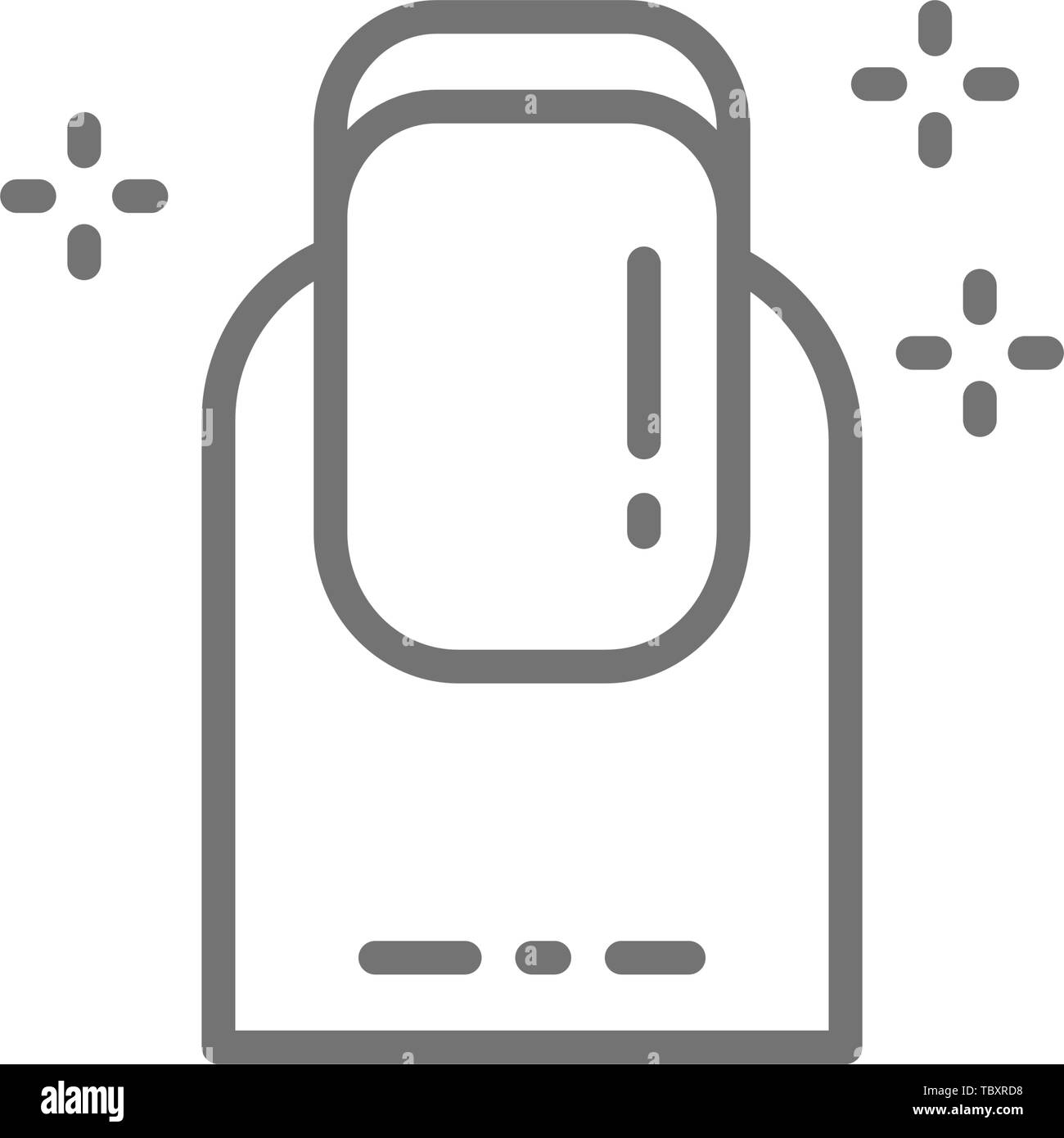 French square manicure Stock Vector Images - Alamy