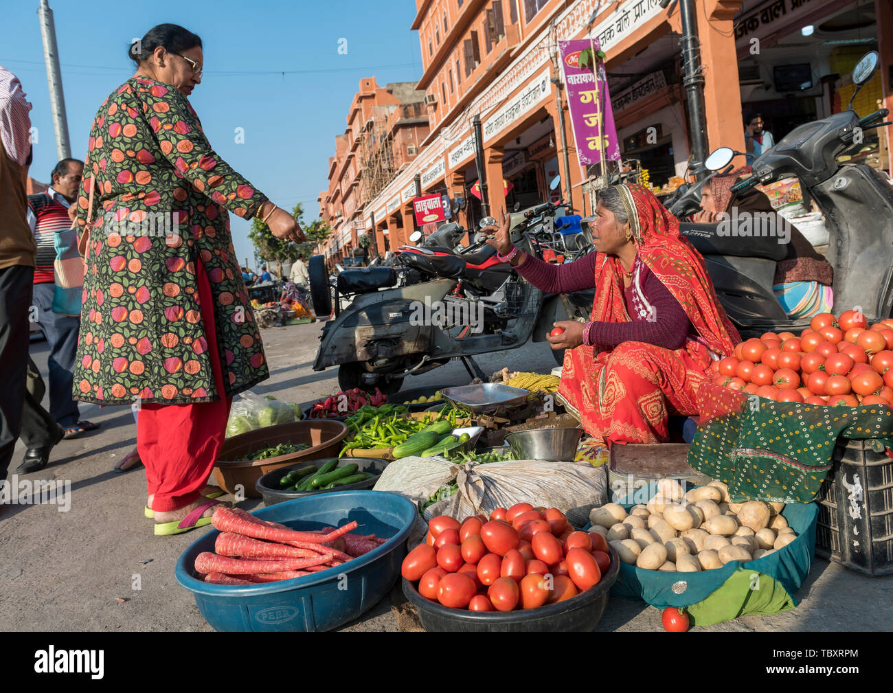 Vegetable market jaipur rajasthan india hi-res stock photography and ...