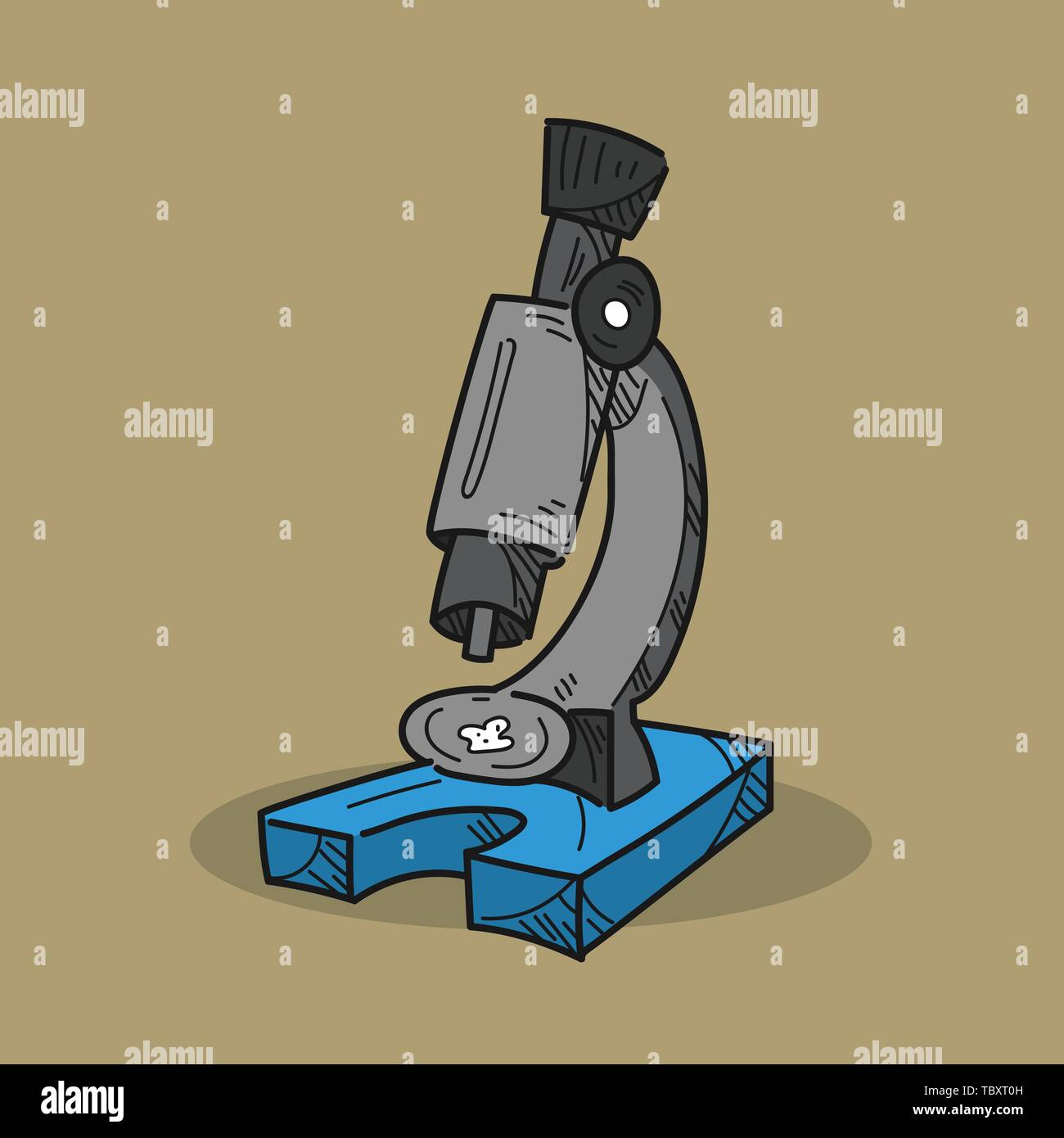 Laboratory microscope sketch hi-res stock photography and images - Alamy