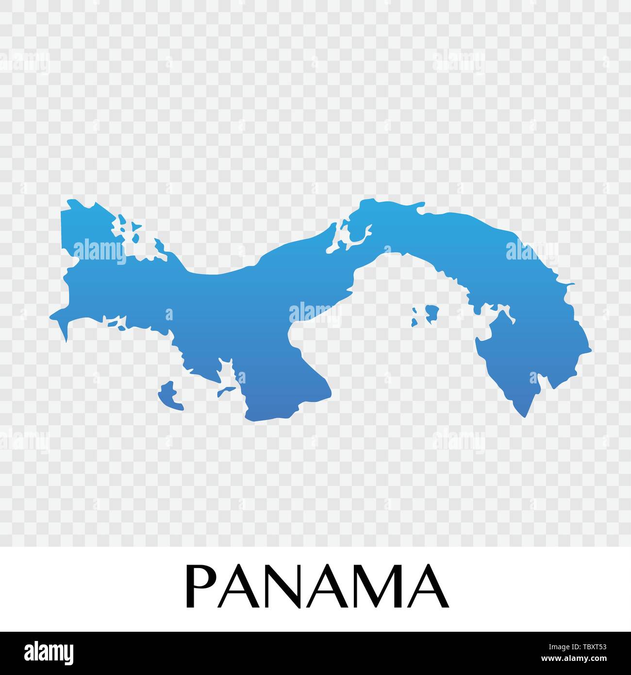 Panama map in North America continent illustration design Stock Vector ...