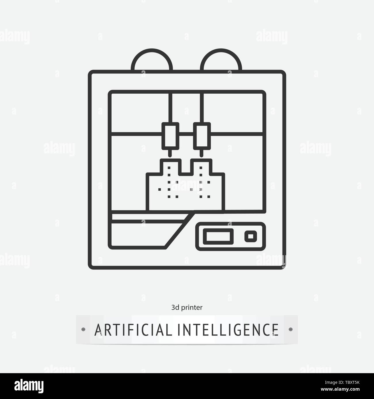 artificial intelligence icon design Stock Vector Image & Art - Alamy