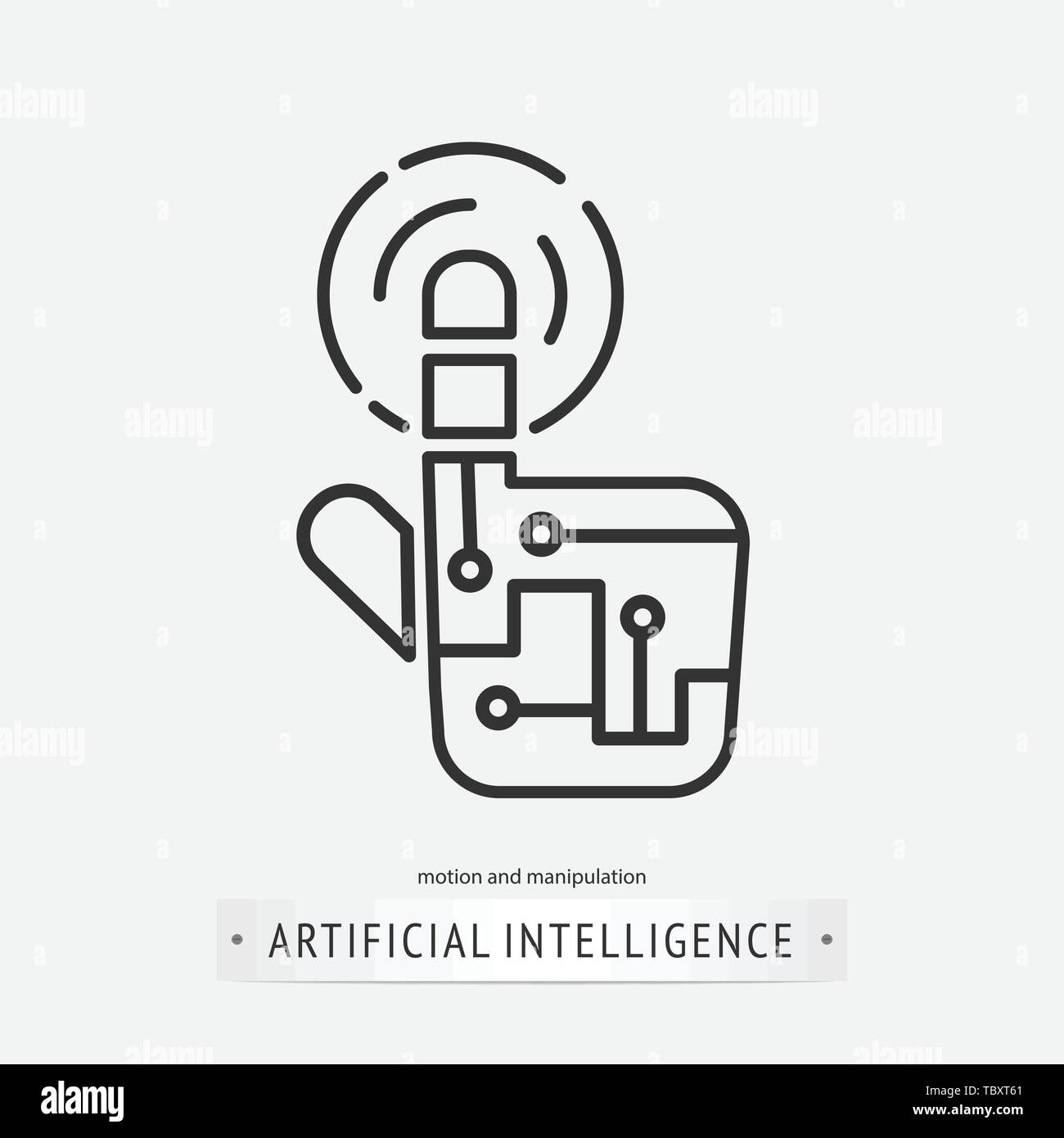 artificial intelligence icon design Stock Vector Image & Art - Alamy