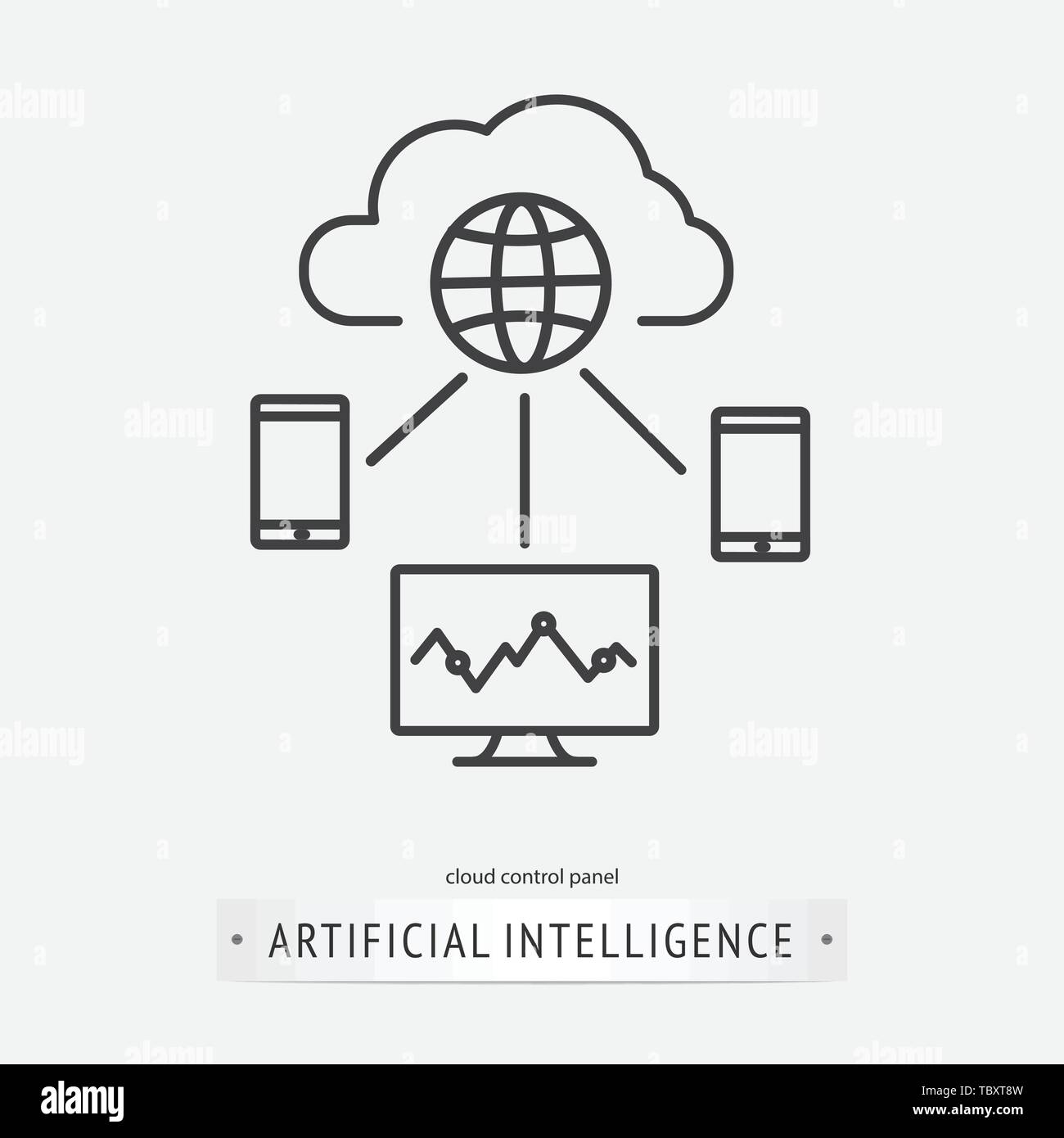 artificial intelligence icon design Stock Vector Image & Art - Alamy