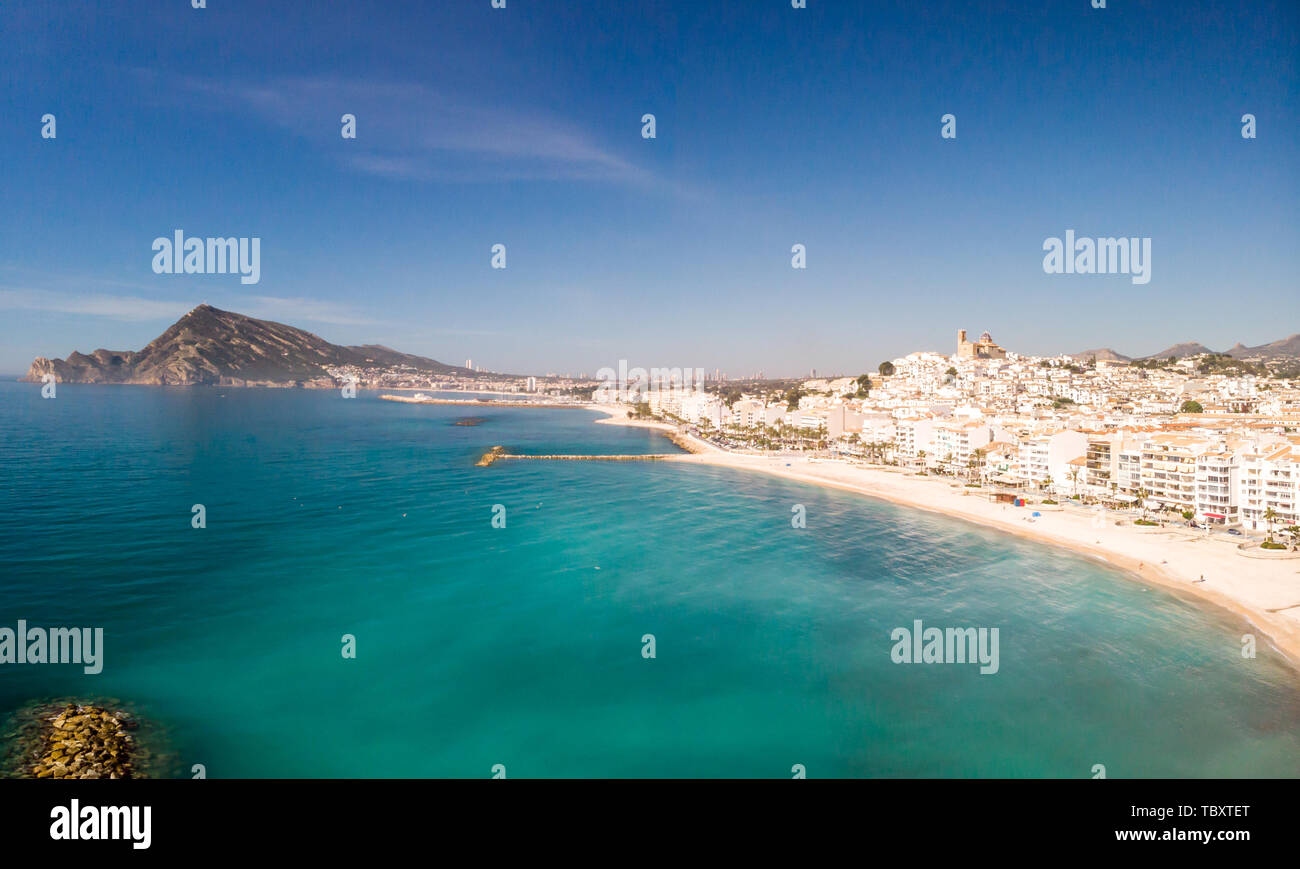 Aerial view of Altea city, Alicante, Spain Stock Photo - Alamy