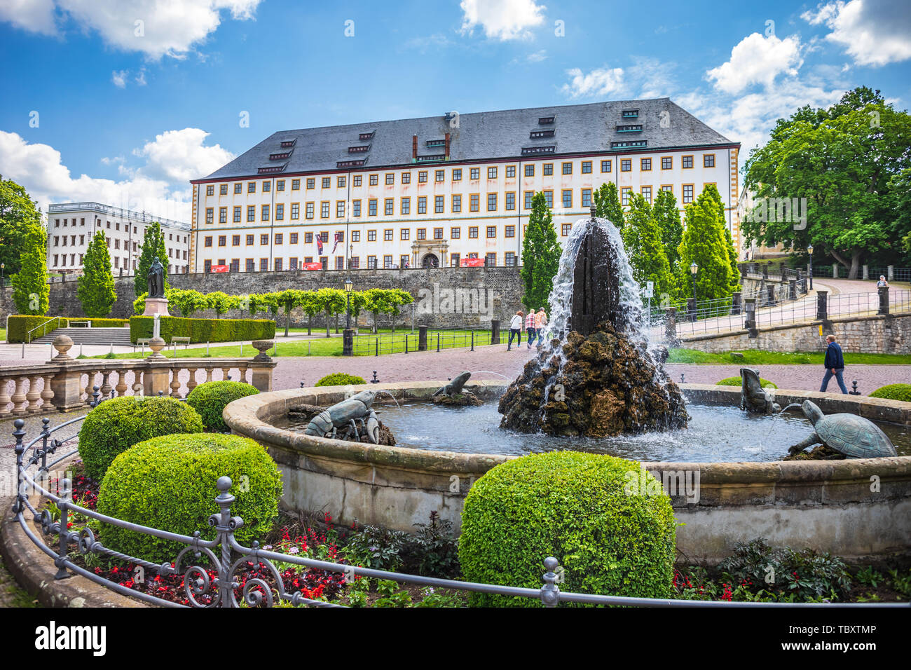 GOTHA, GERMANY - CIRCA MAY, 2019: Wasserkunst fountain in front of ...