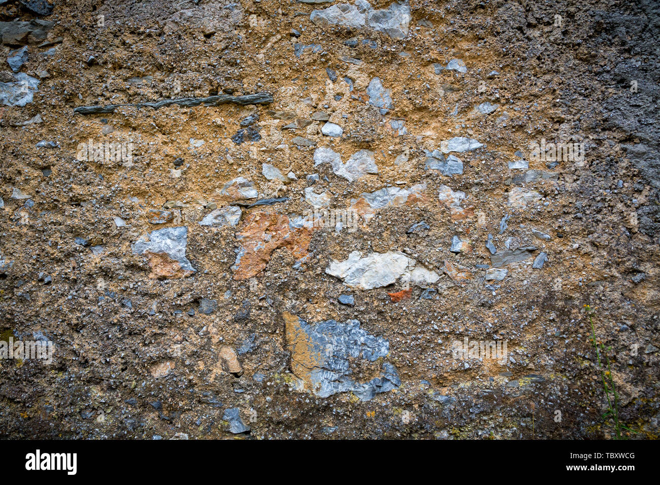 cob wall with stones, for backgrounds Stock Photo - Alamy