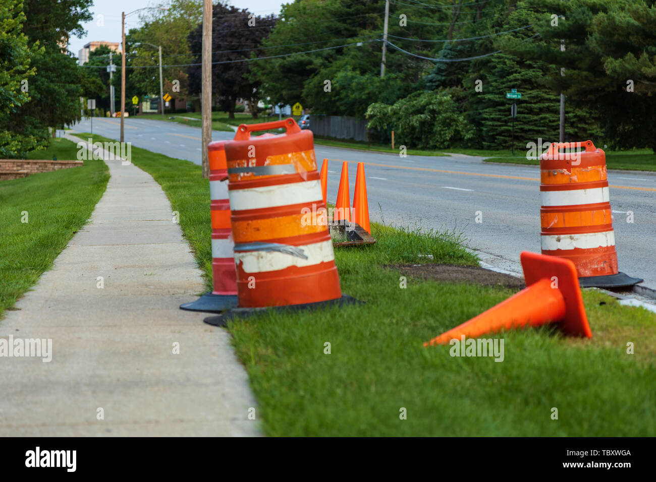 Safety cone traffic cone barrel hi-res stock photography and images - Alamy