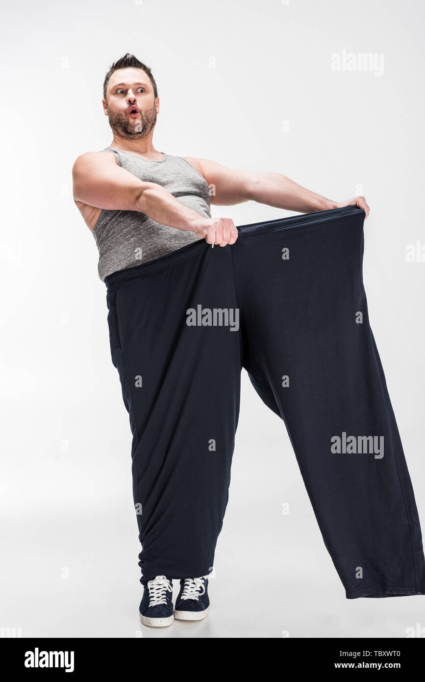 Man loss weight pants hi-res stock photography and images - Alamy