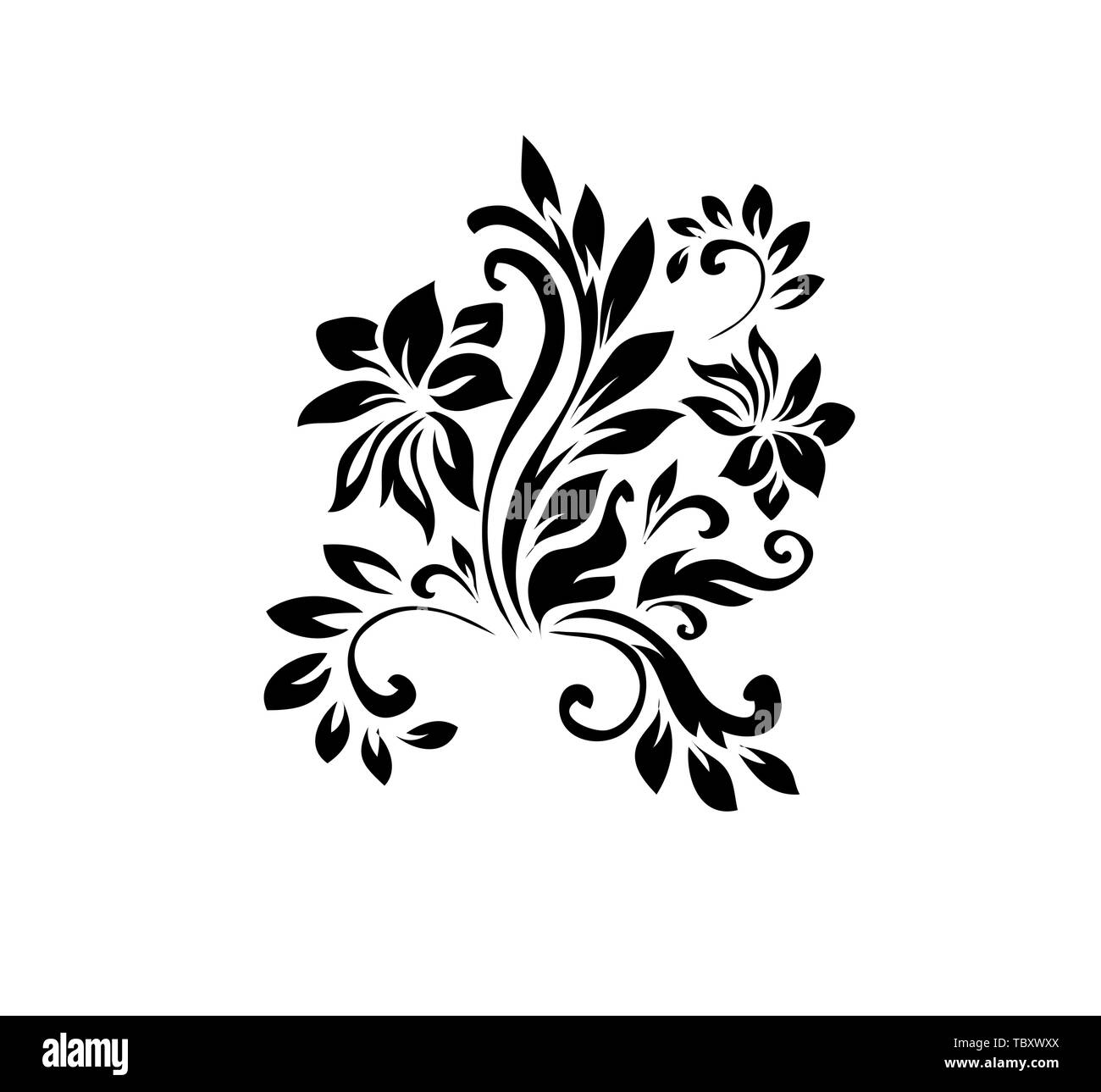 Decorative victorian style calligraphic vector design element Stock ...