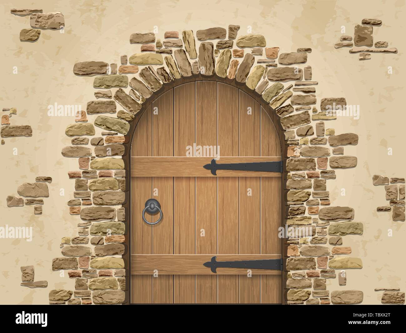 Old stone arch texture Stock Vector Images - Alamy