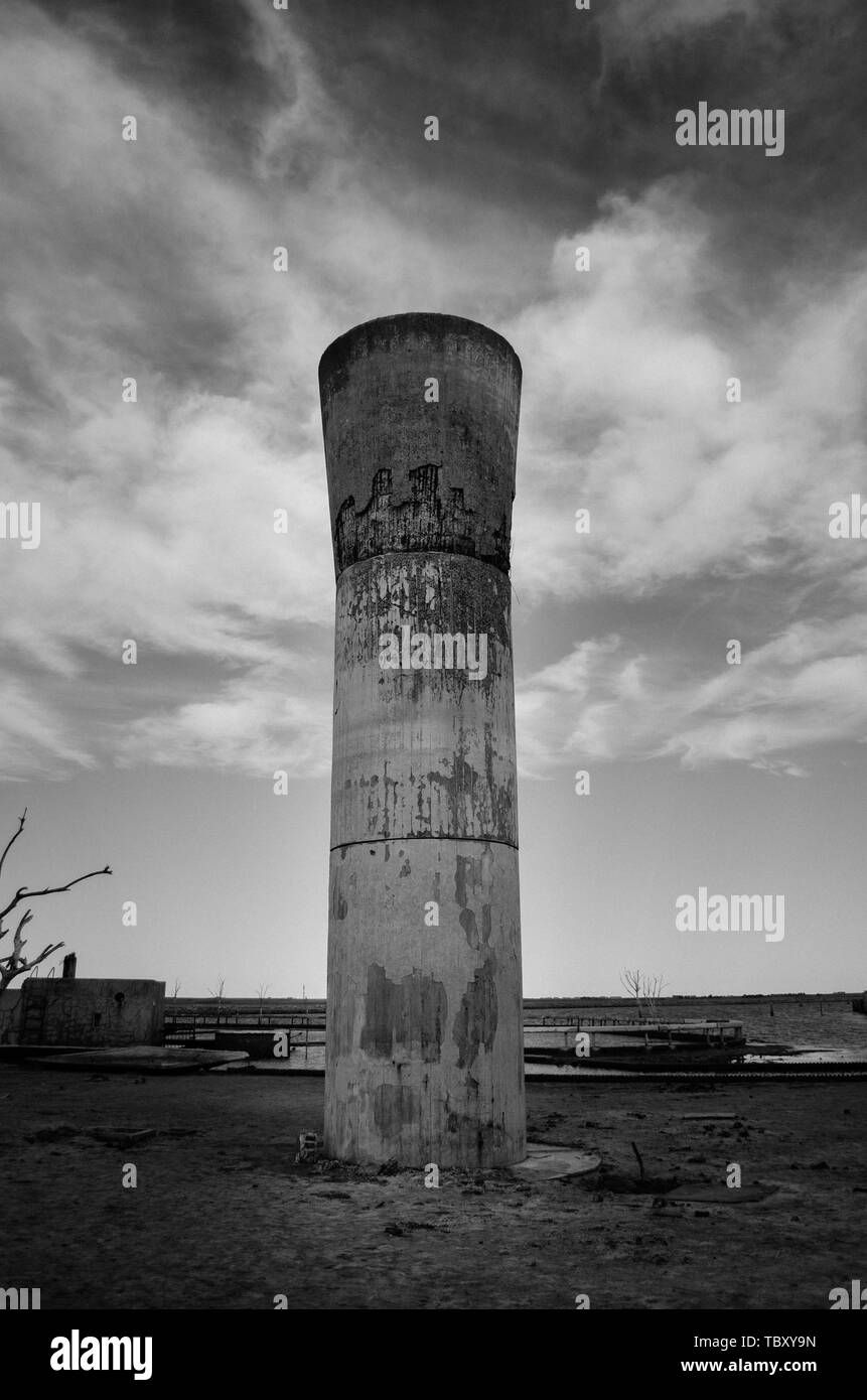 Abandoned tower in Buenos Aires, Epecuen Stock Photo - Alamy