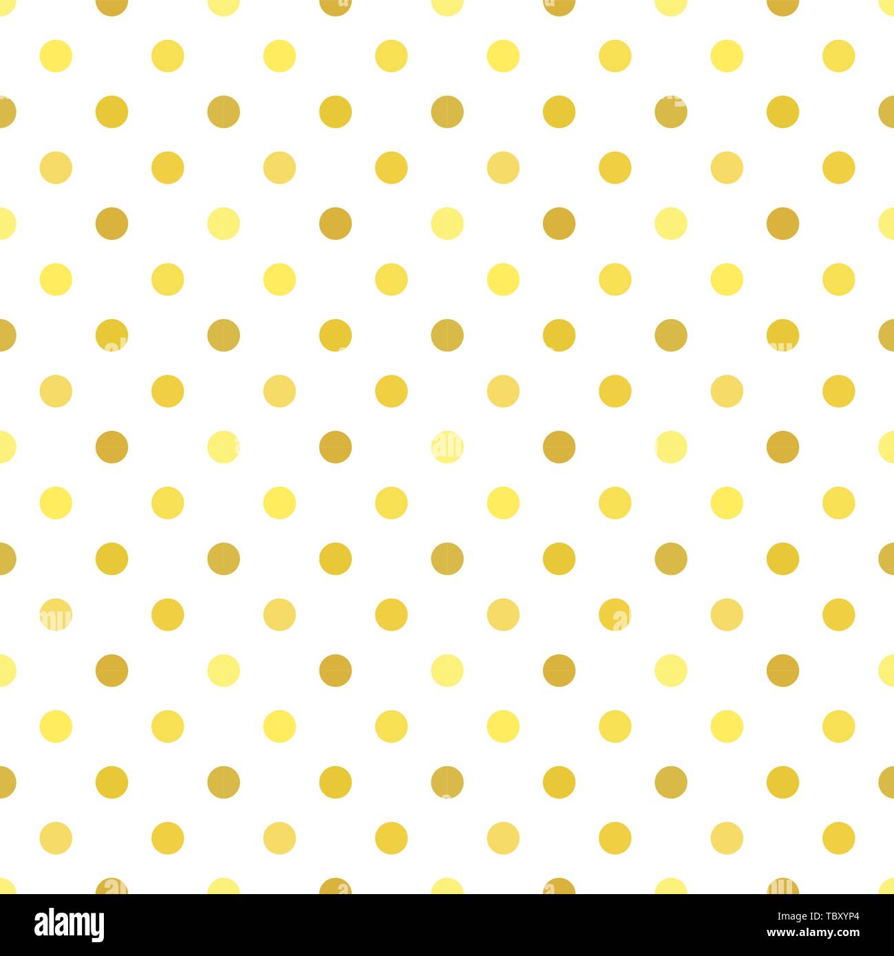 Polka dots golden pattern. Vector illustration Stock Vector Image & Art ...