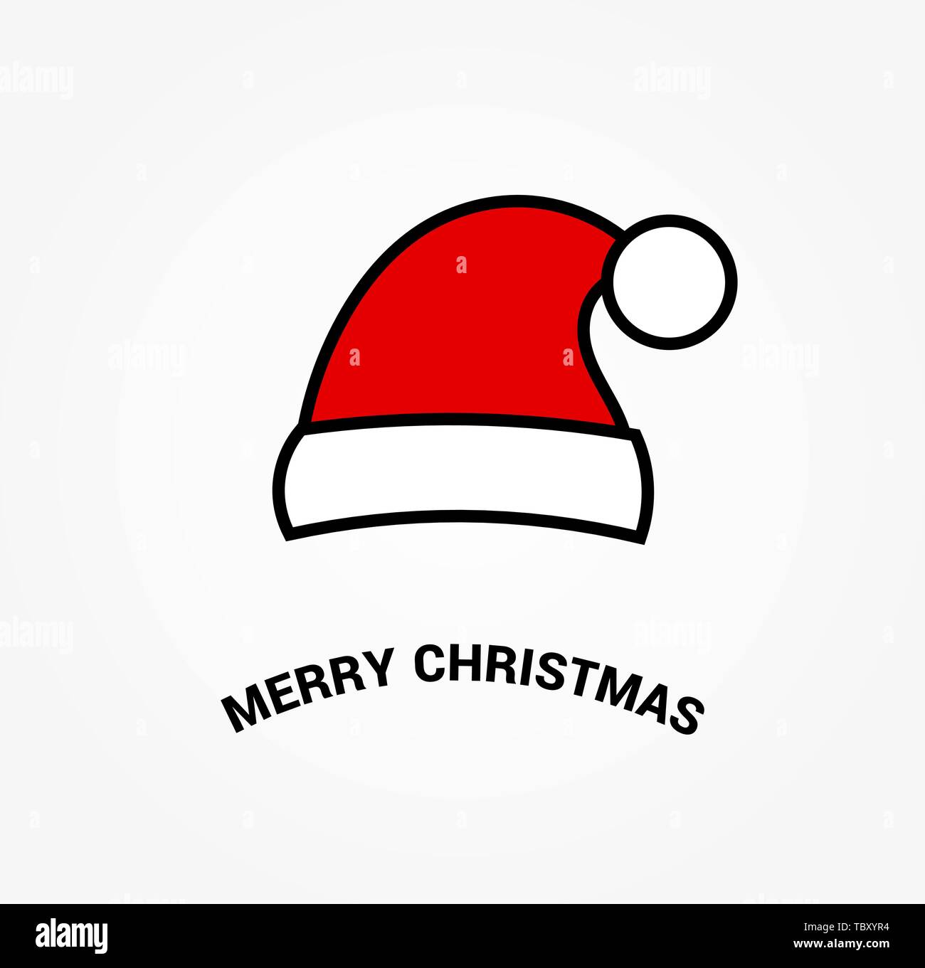 Santa claus hat icon. Vector illustration Stock Vector Image & Art - Alamy