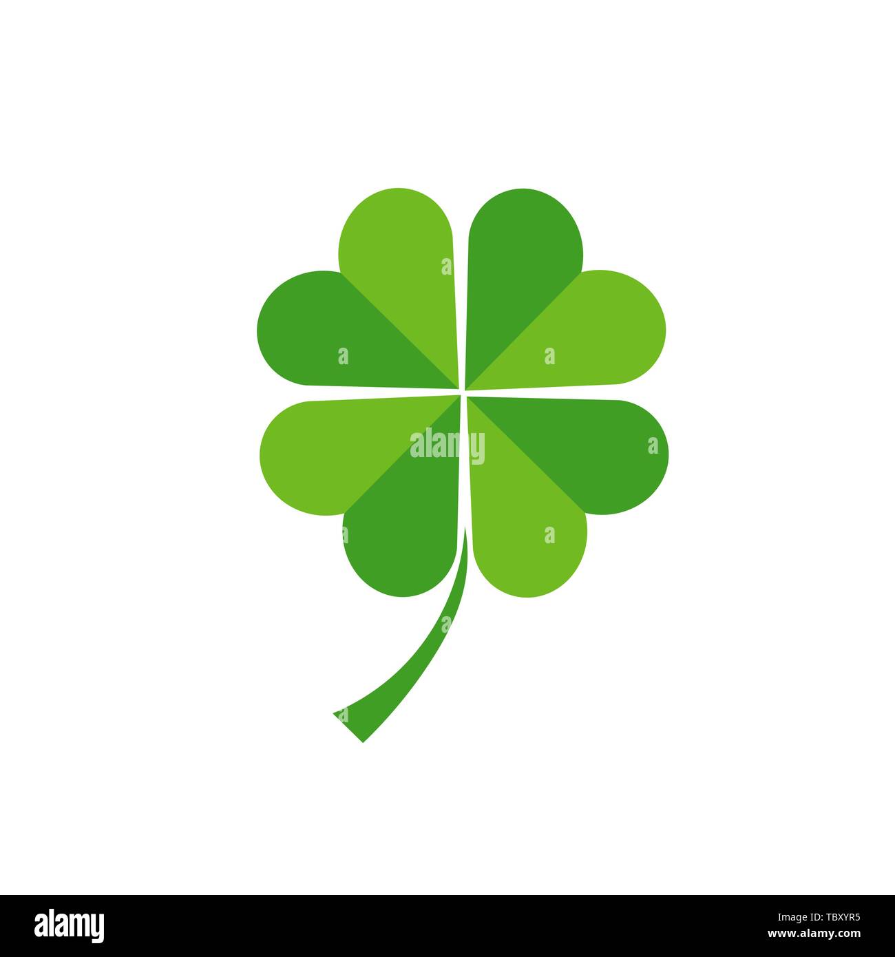 Four leaf clover icon, luck symbol. Vector illustration Stock Vector ...