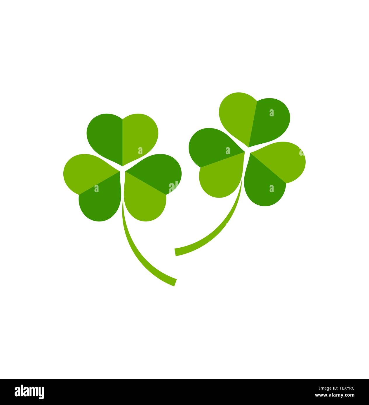Two clover leaves hi-res stock photography and images - Alamy