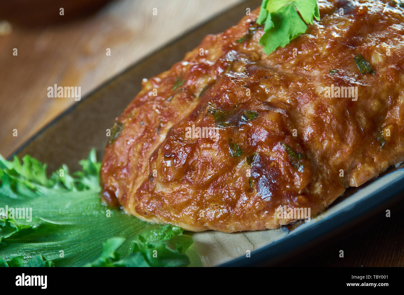 Belgian Meatloaf, Belgian national cuisine, Traditional assorted Asia ...