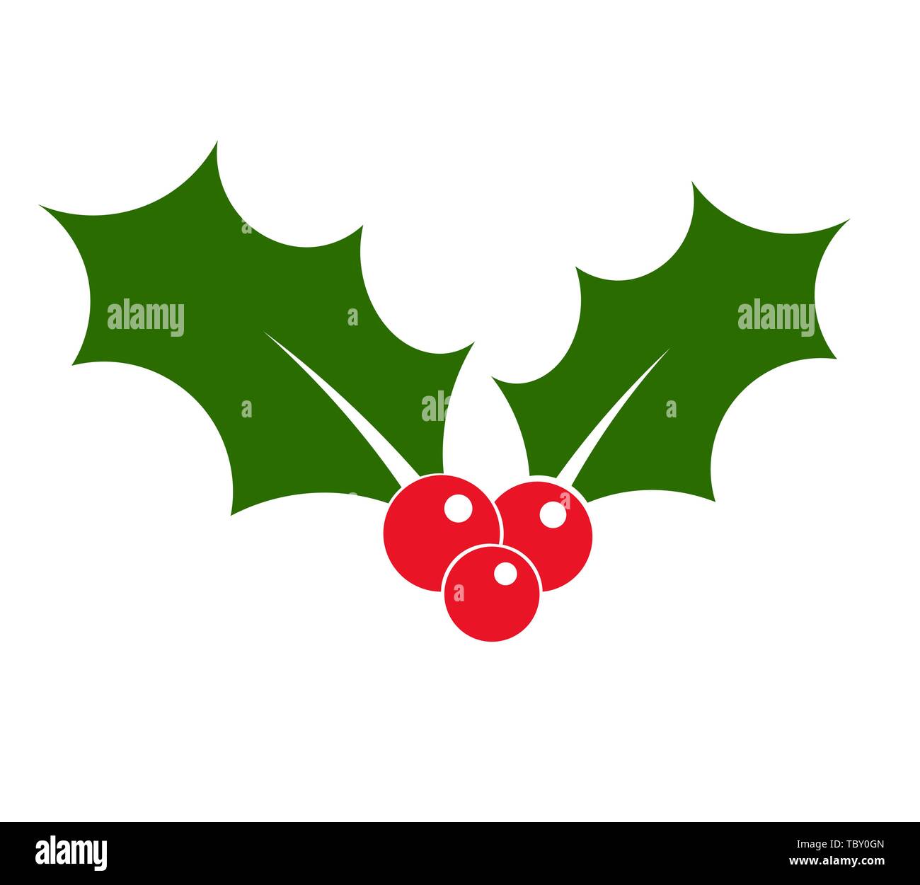 Holly icon Stock Vector Images - Alamy