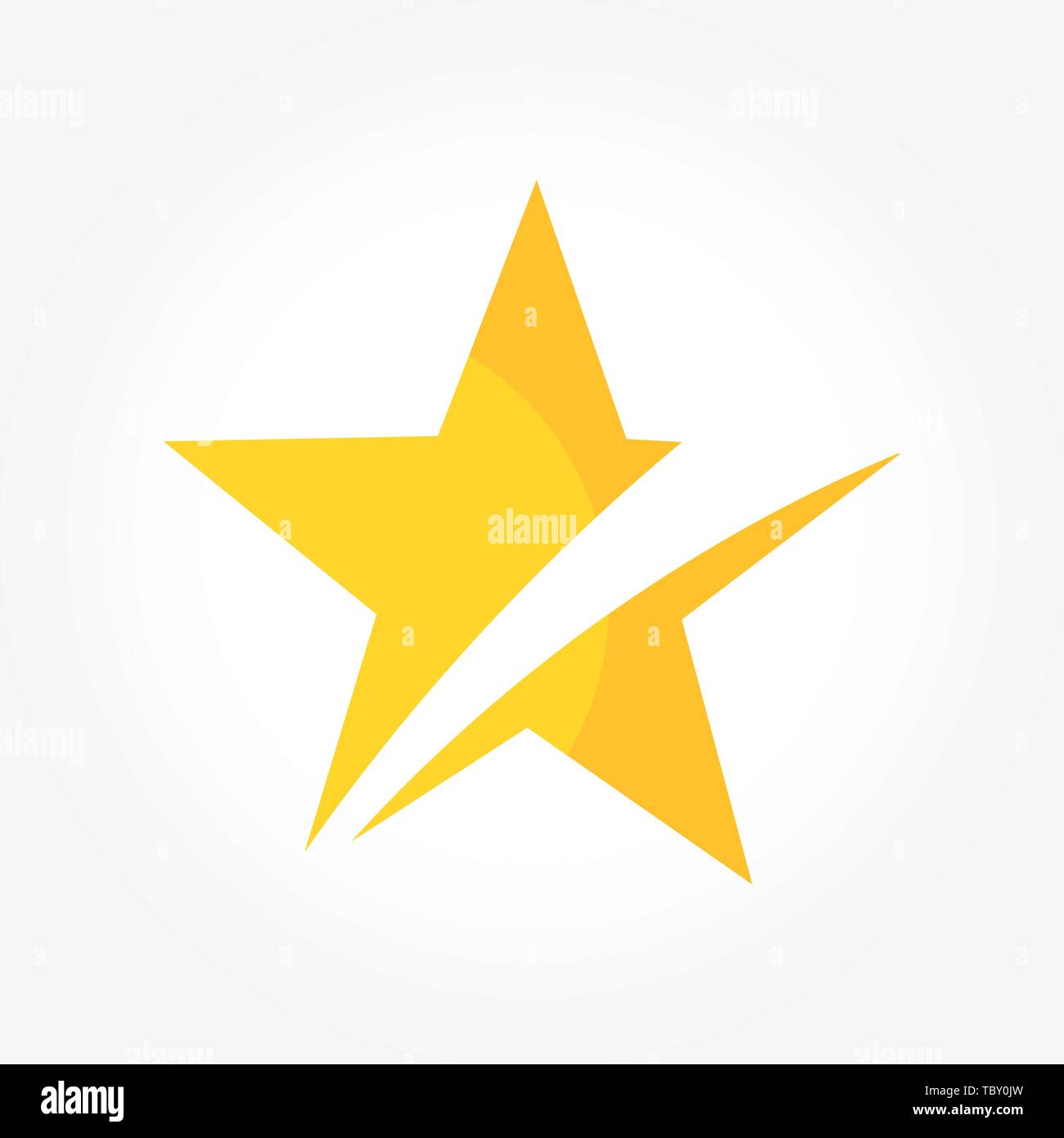 Yellow star symbol. Vector illustration Stock Vector Image & Art - Alamy