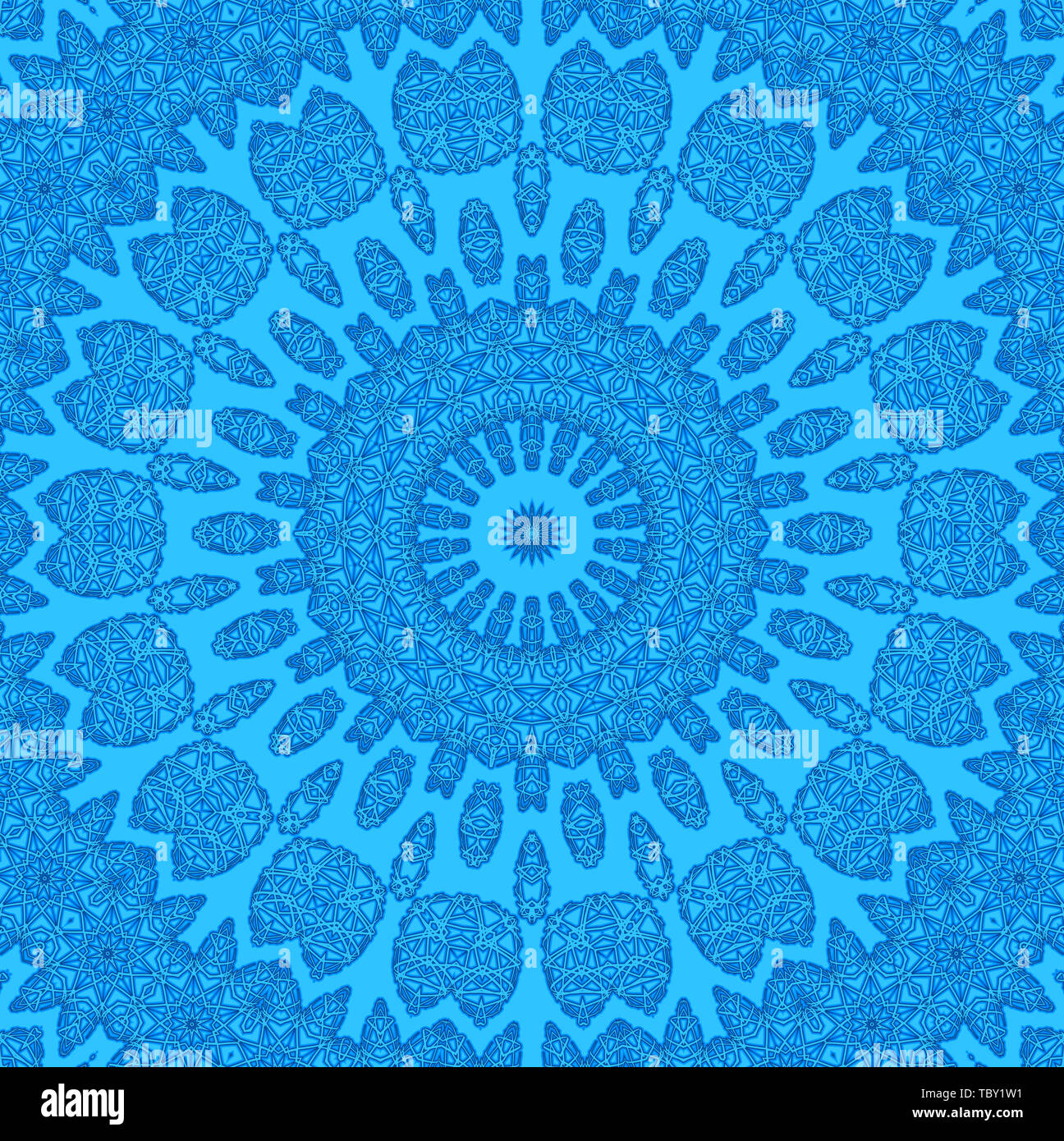 Blue background with abstract shapes Stock Photo - Alamy