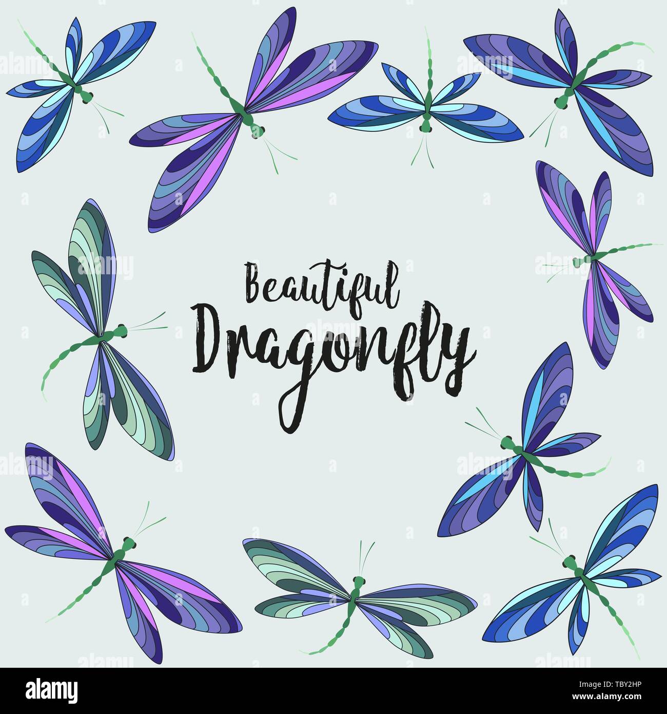 Dragonflies in flight Stock Vector Image & Art - Alamy