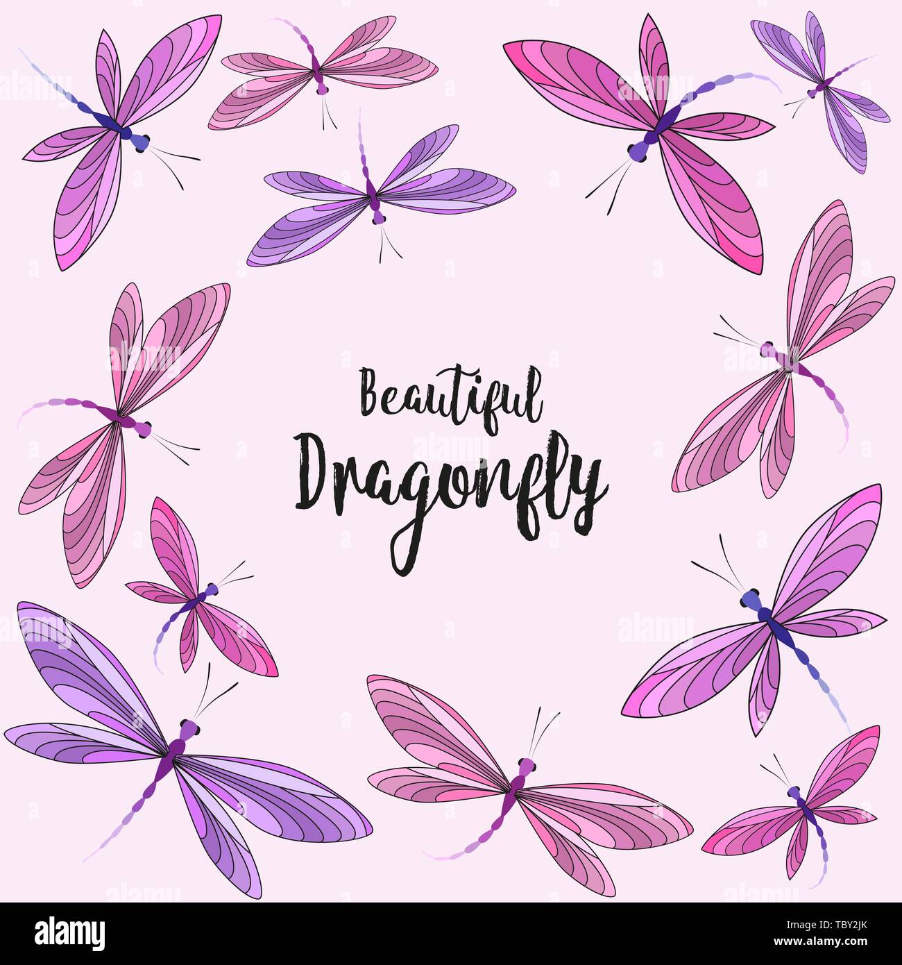 Dragonflies in flight Stock Vector Image & Art - Alamy