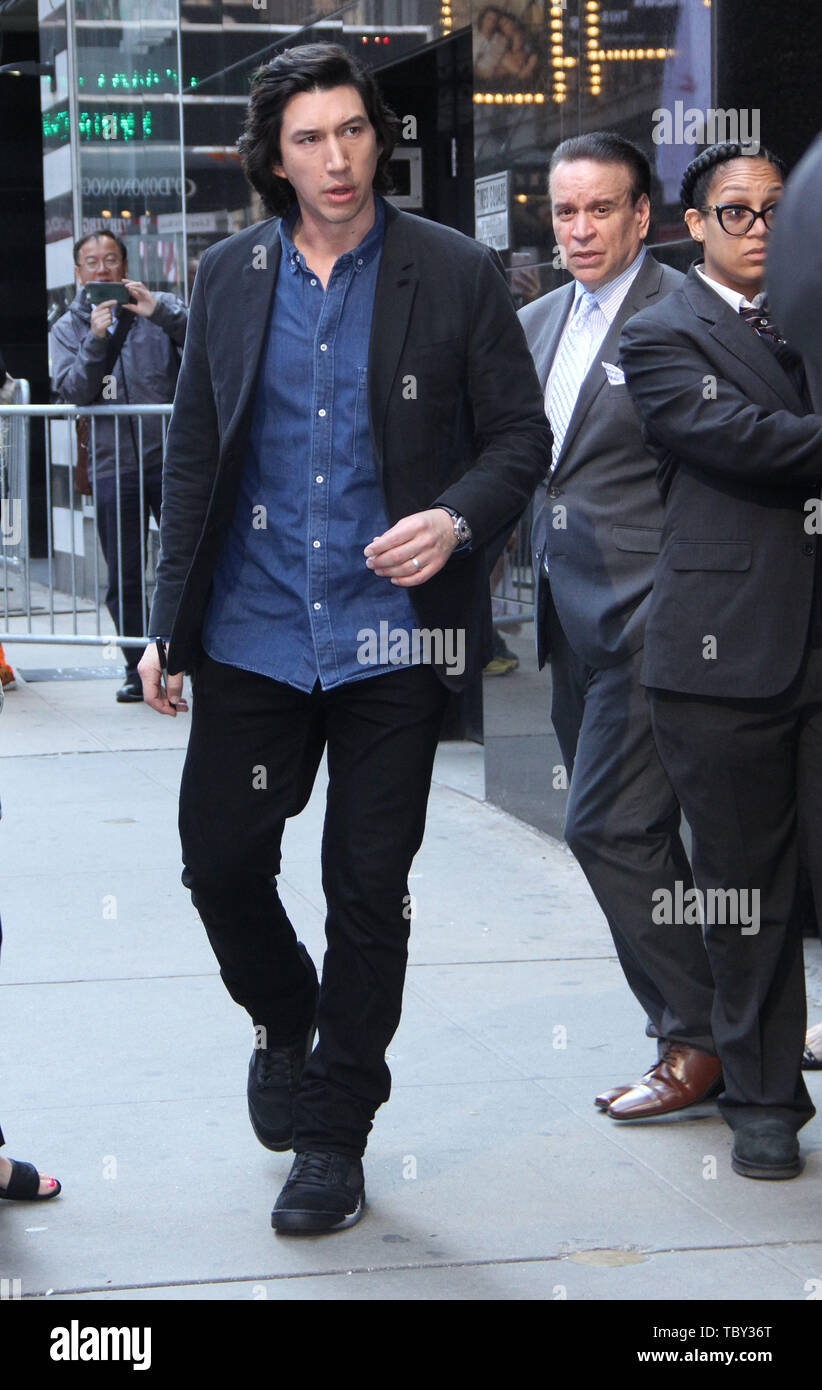 New York, NY, USA. 03rd June, 2019. Adam Driver at Good Morning America ...