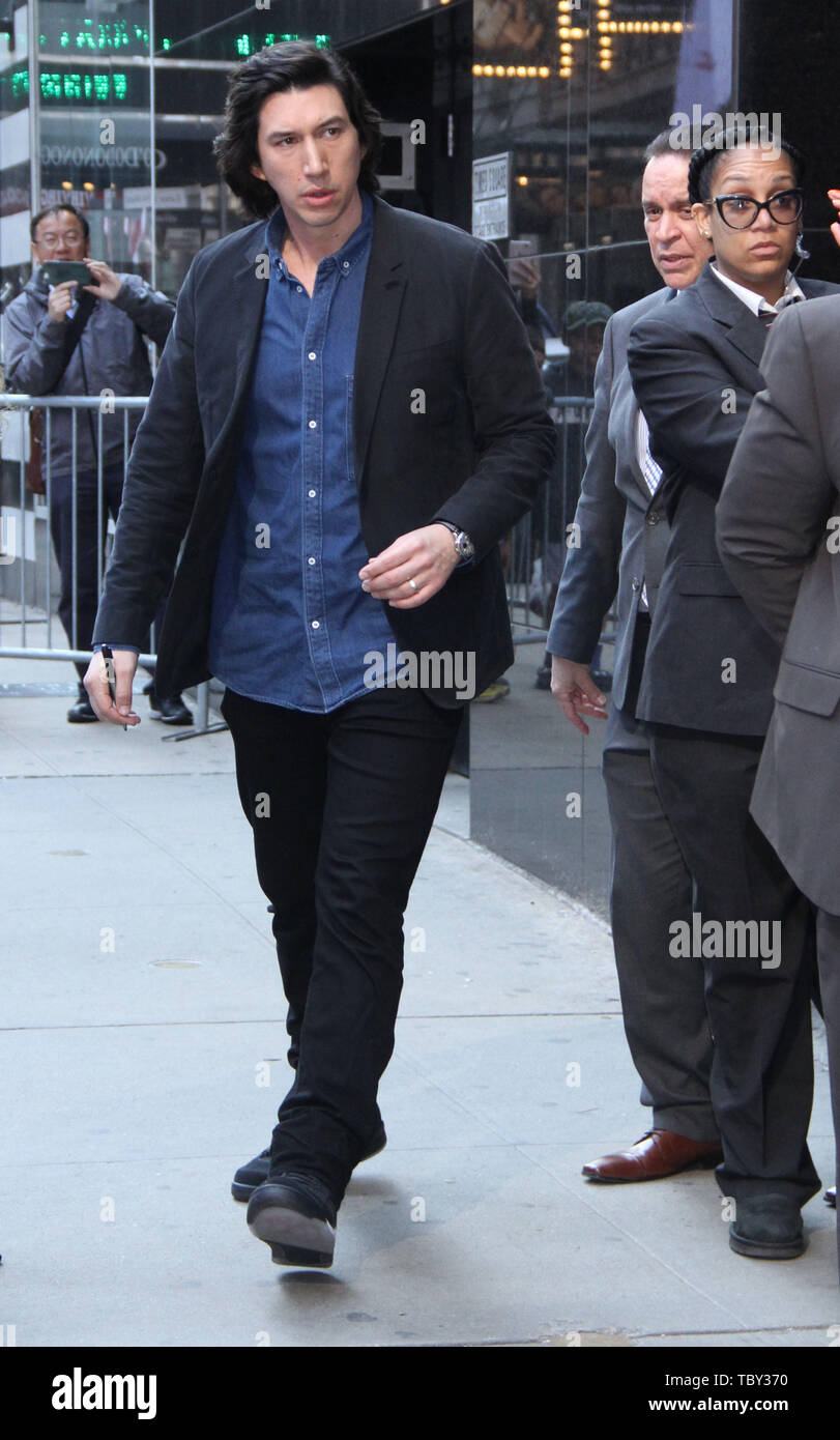New York, NY, USA. 03rd June, 2019. Adam Driver at Good Morning America ...