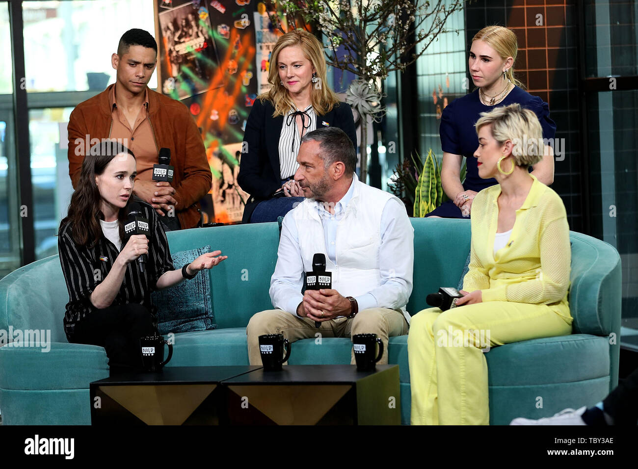 New York, USA. 3 June, 2019. Ellen Page, Charlie Barnett, Laura Linney ...