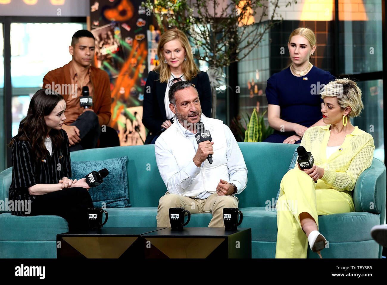 New York, USA. 3 June, 2019. Ellen Page, Charlie Barnett, Laura Linney ...
