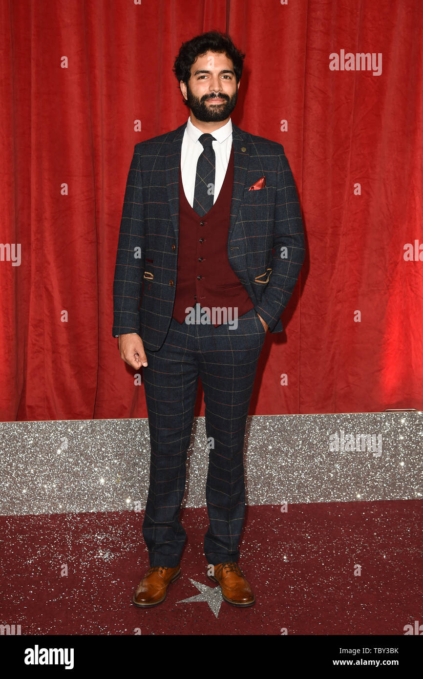 LONDON, UK. June 01, 2019: Charlie De Melo arriving for The British ...