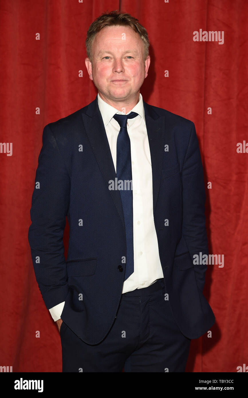 LONDON, UK. June 01, 2019: Chris Simmons arriving for The British Soap ...