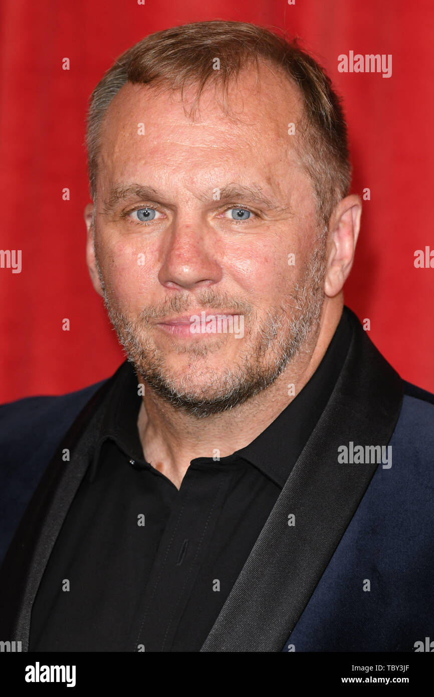LONDON, UK. June 01, 2019: Dean Andrews arriving for The British Soap ...