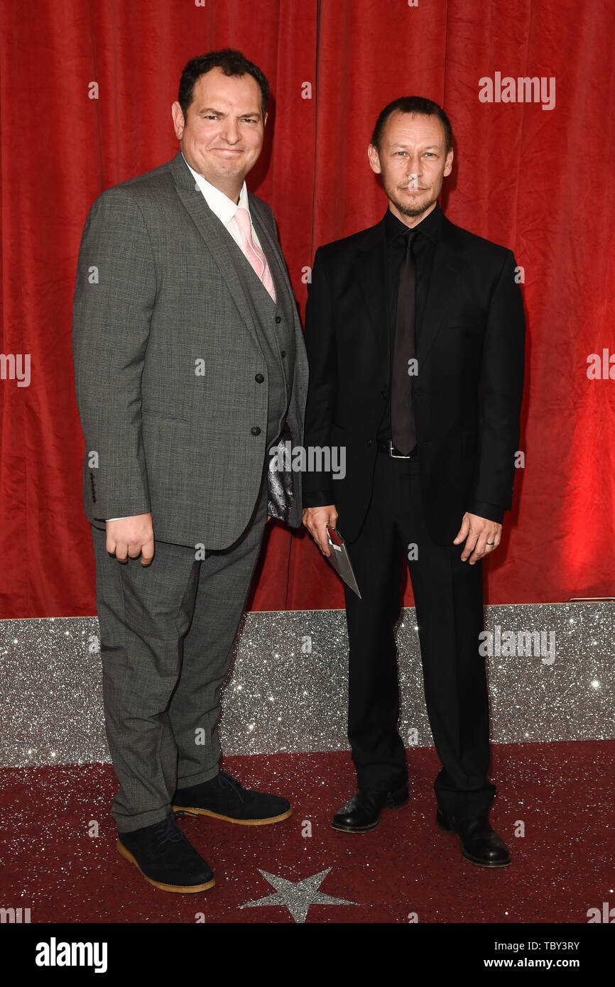LONDON, UK. June 01, 2019: Ian Midlane & Andrew Lewis Morgan arriving ...