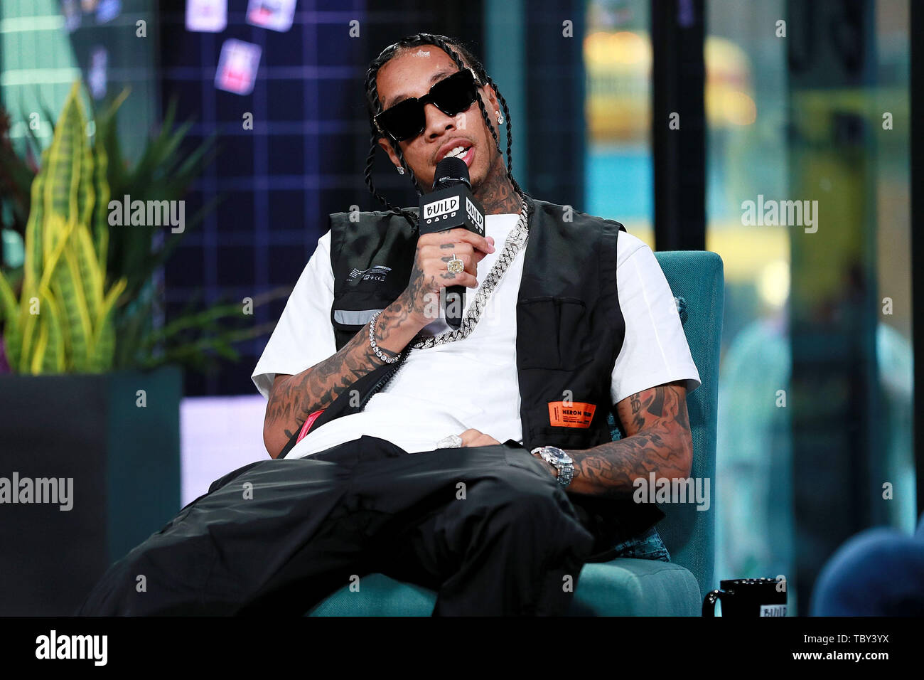 New York, USA. 3 June, 2019. Tyga at the BUILD Series with rapper Tyga ...