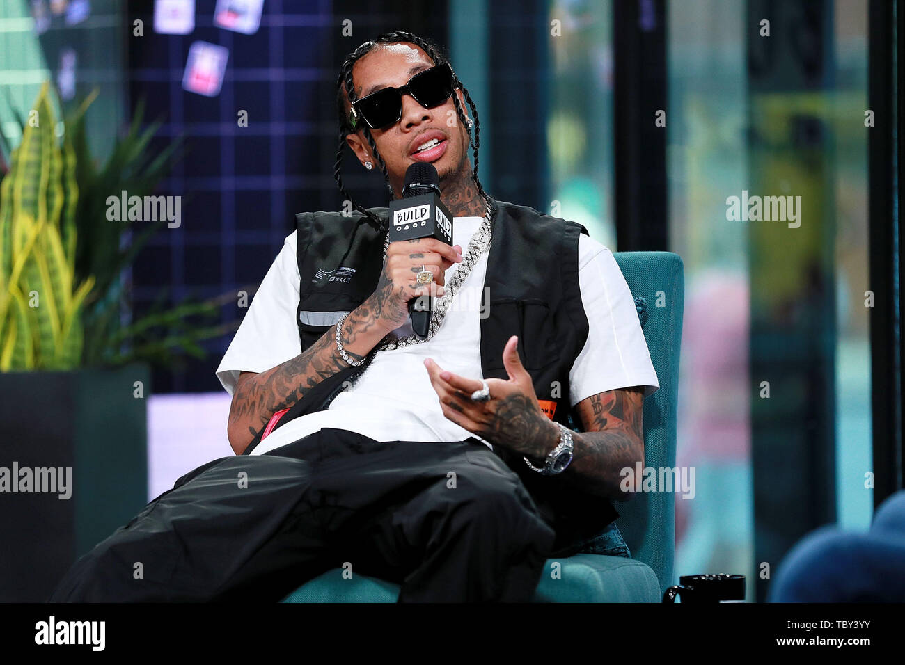 New York, USA. 3 June, 2019. Tyga at the BUILD Series with rapper Tyga ...