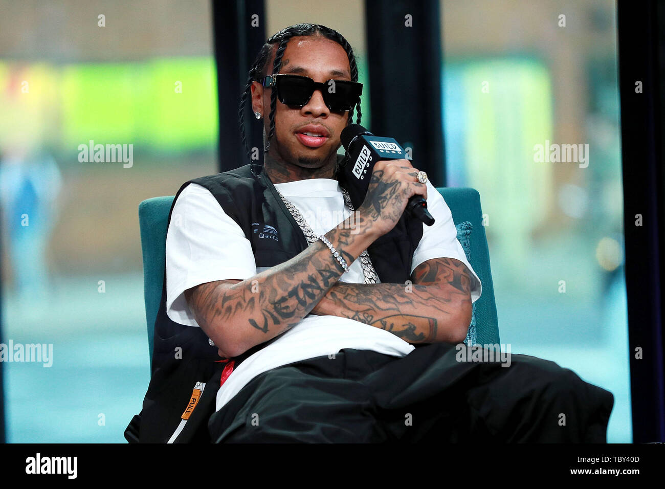 New York, USA. 3 June, 2019. Tyga at the BUILD Series with rapper Tyga ...