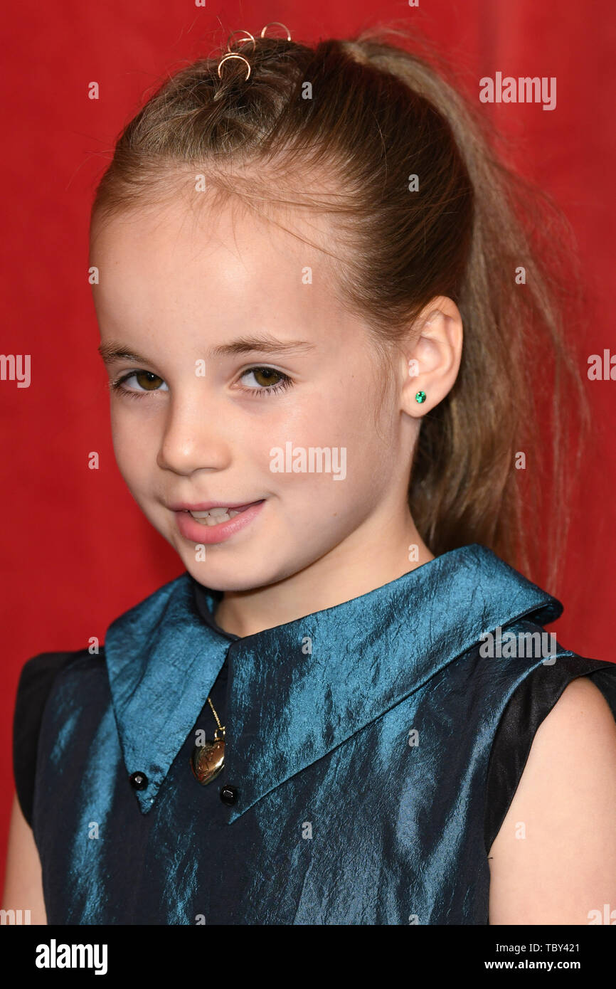 LONDON, UK. June 01, 2019: Lacey Findlow arriving for The British Soap ...