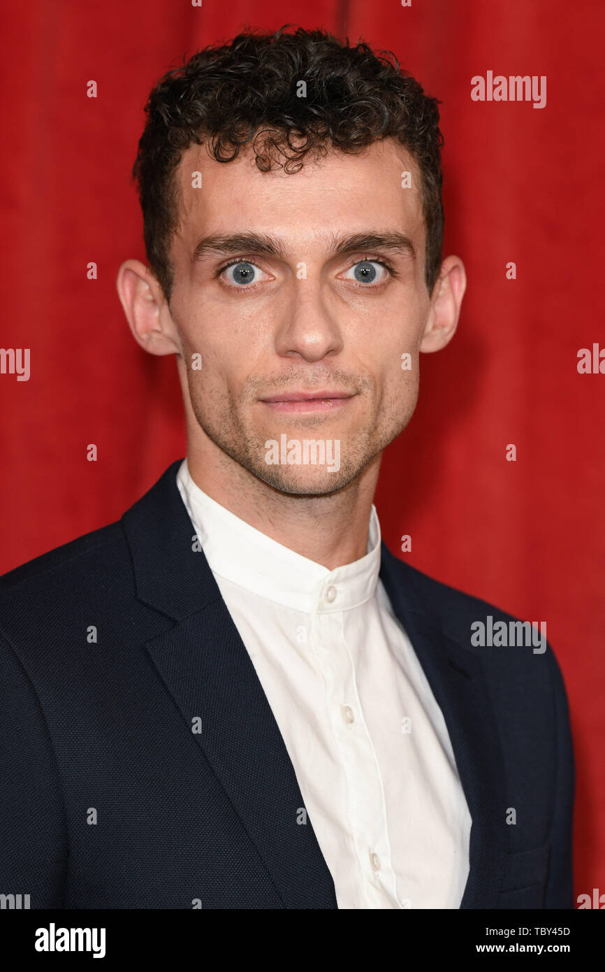 LONDON, UK. June 01, 2019: Luke Jerdy arriving for The British Soap ...