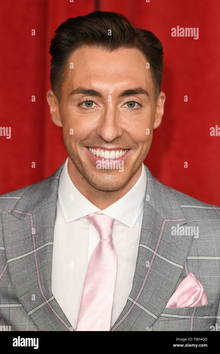 LONDON, UK. June 01, 2019: Ross Adams arriving for The British Soap ...