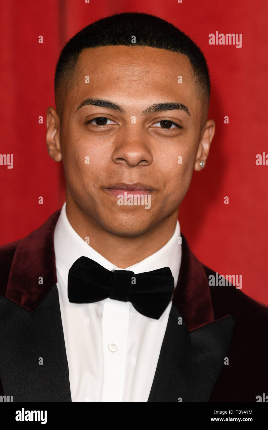 LONDON, UK. June 01, 2019: Zack Morris arriving for The British Soap ...