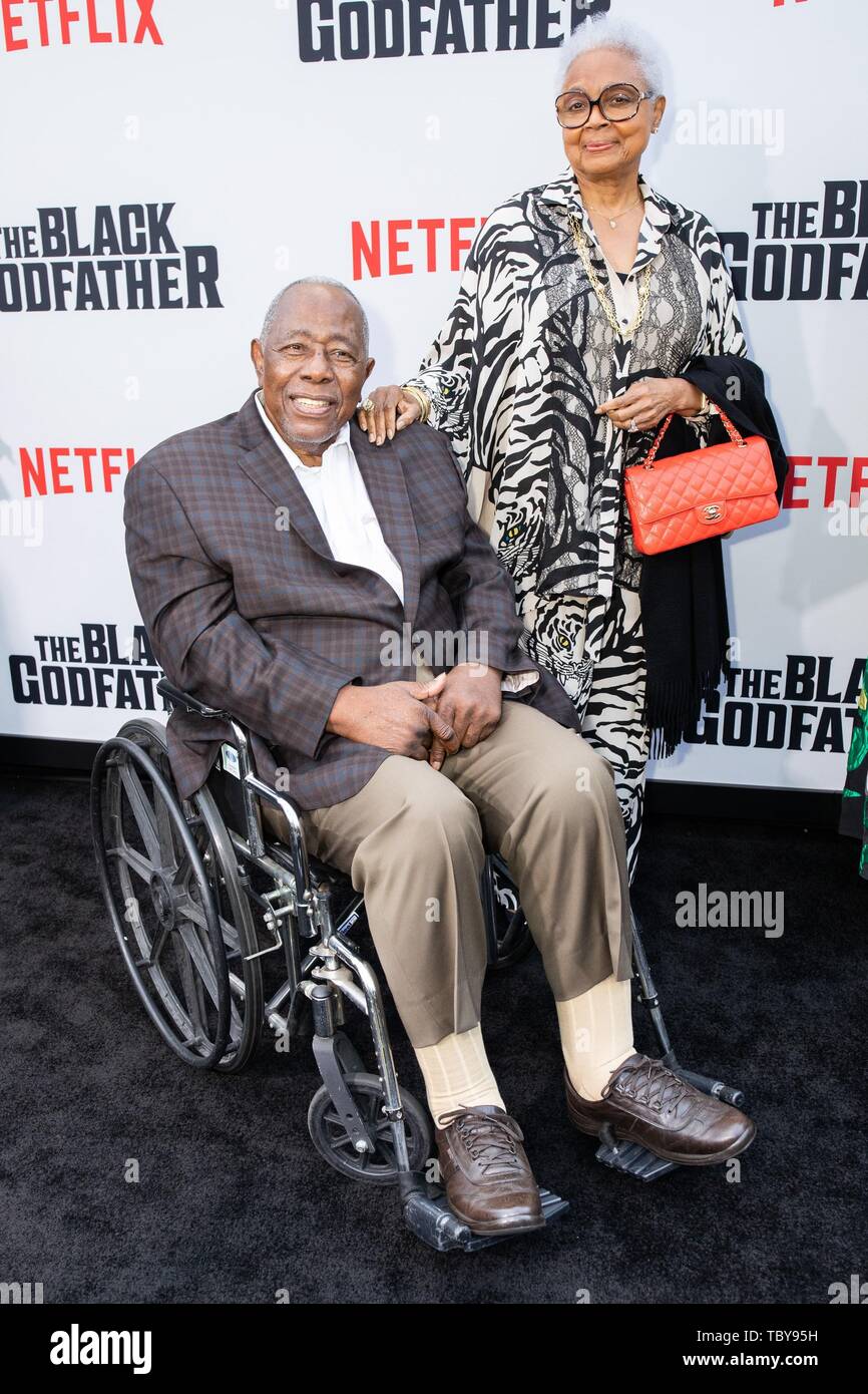 Los Angeles, CA, USA. 3rd June, 2019. Hank Aaron, Billye Aaron at ...