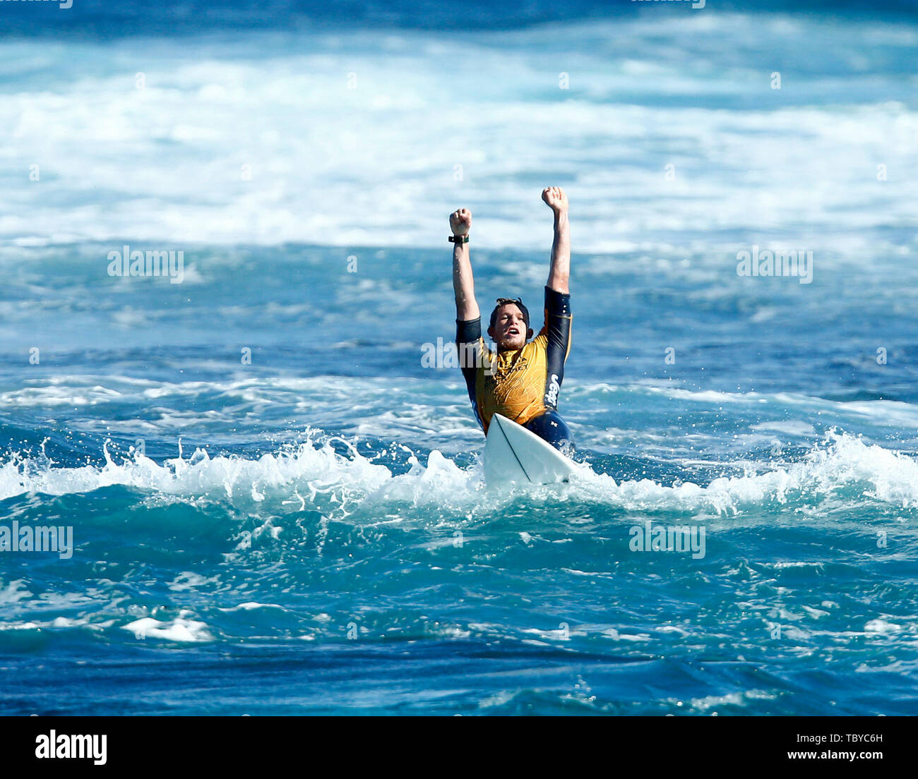 Surfers Point, Prevelly, Western Australia. 4th June, 2019. The ...