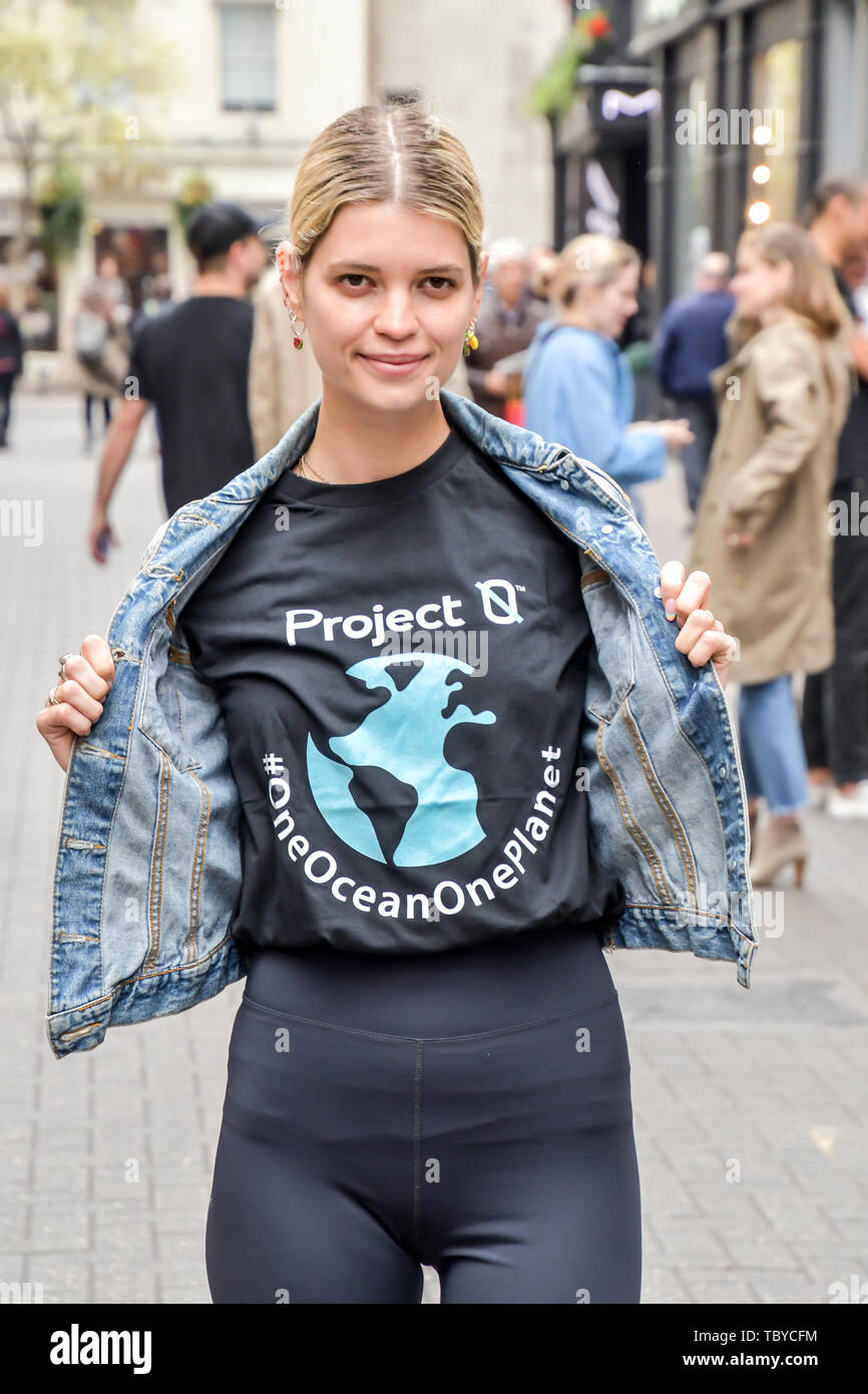 London, UK. 4th June, 2019. Pixie Geldof for World Ocean Day - Project ...
