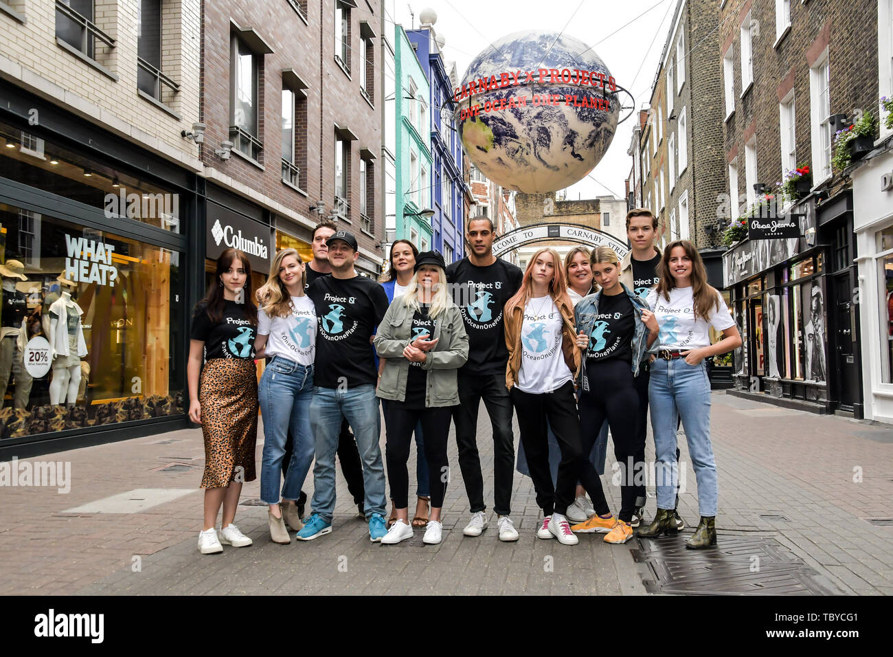 London, UK. 4th June, 2019. (L-R) Besma Whayeb, Jack Macdonald, Amy ...