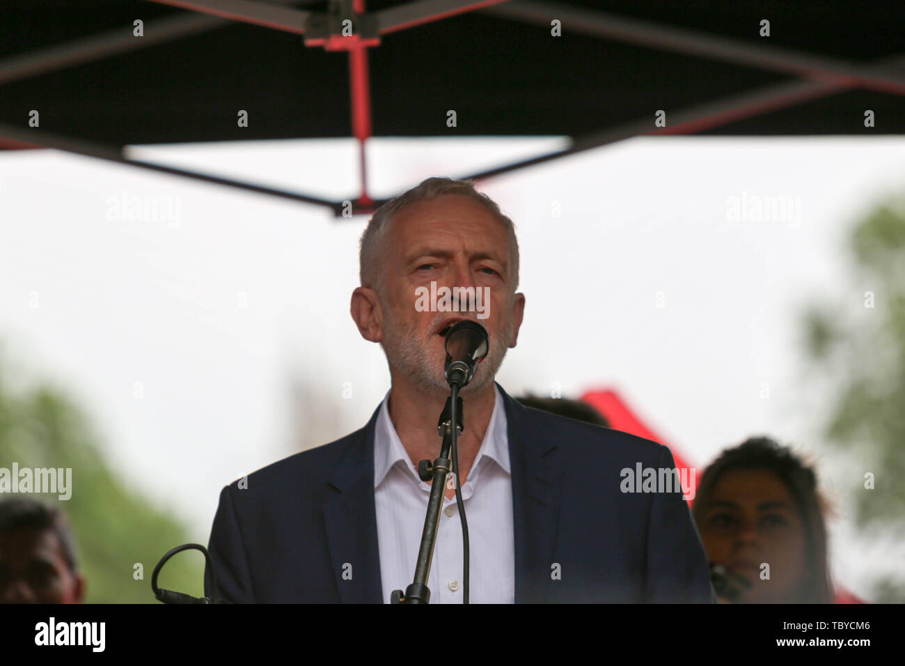 Whitehall, London, UK. 4th June, 2019. Jeremy Corbyn leader of the ...