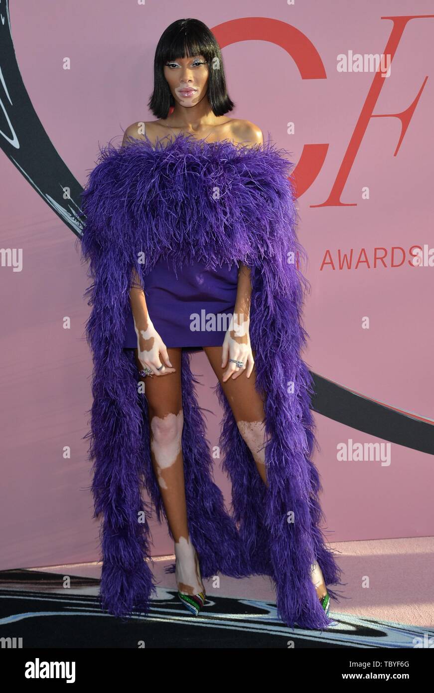 Winnie Harlow at arrivals for 2019 Council of Fashion Designers of ...