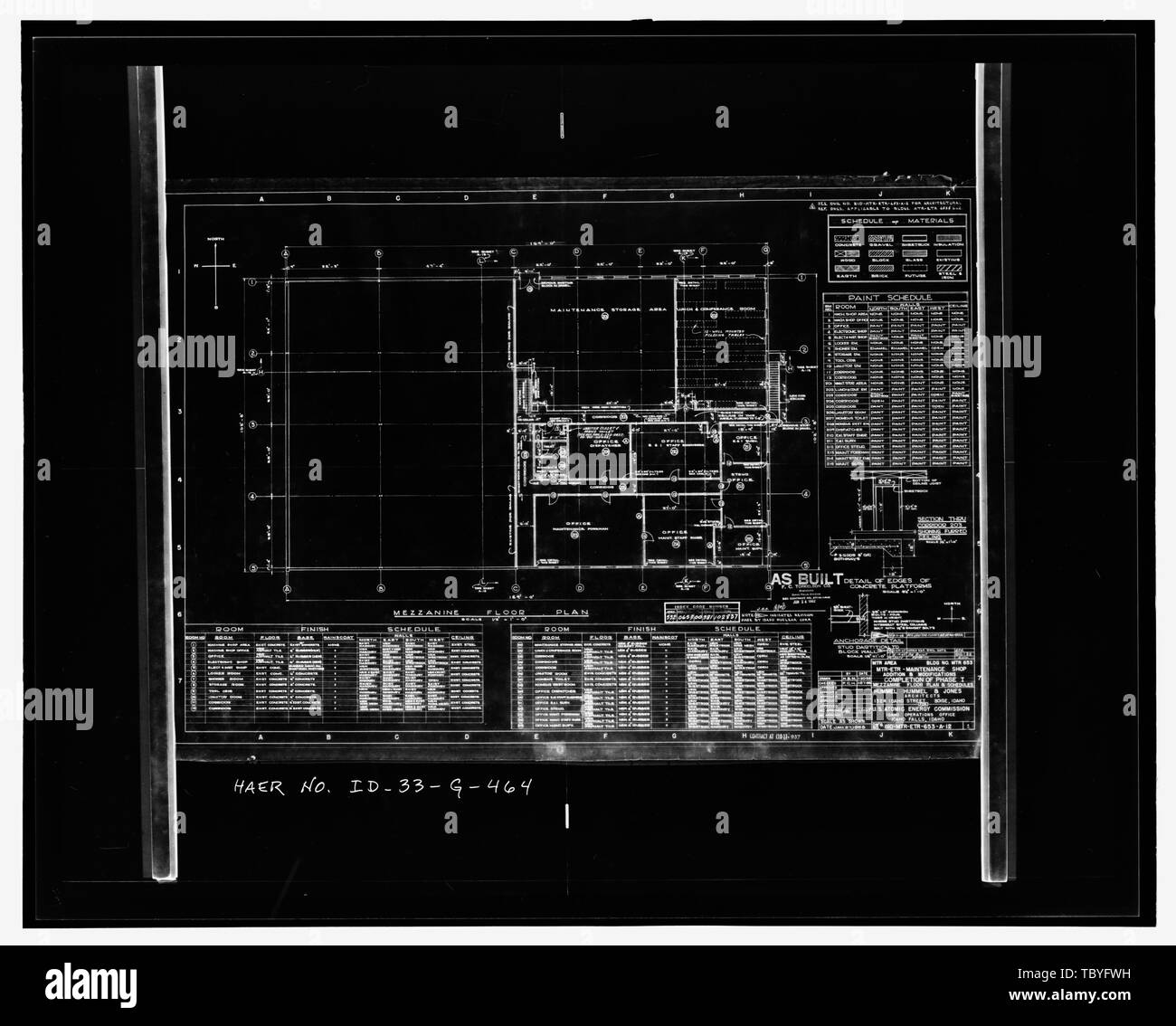 MTRETR MAINTENANCE SHOP, TRA653. FLOOR PLAN FOR MEZZANINE LUNCH AND ...