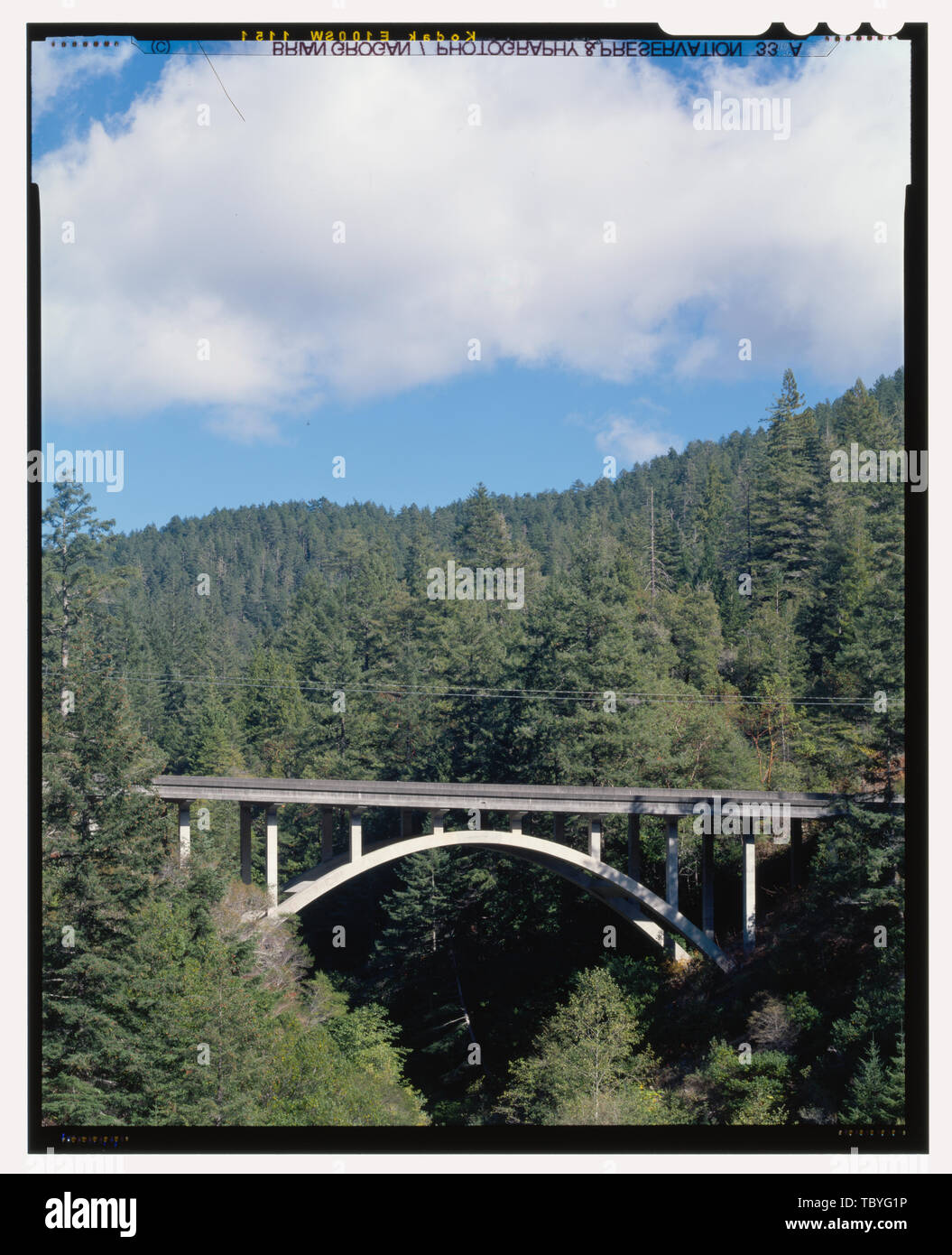 MYRTLE CREED BRIDGE, OREGON STATE HIGHWAY 199, AT END OF STOUT GROVE ...