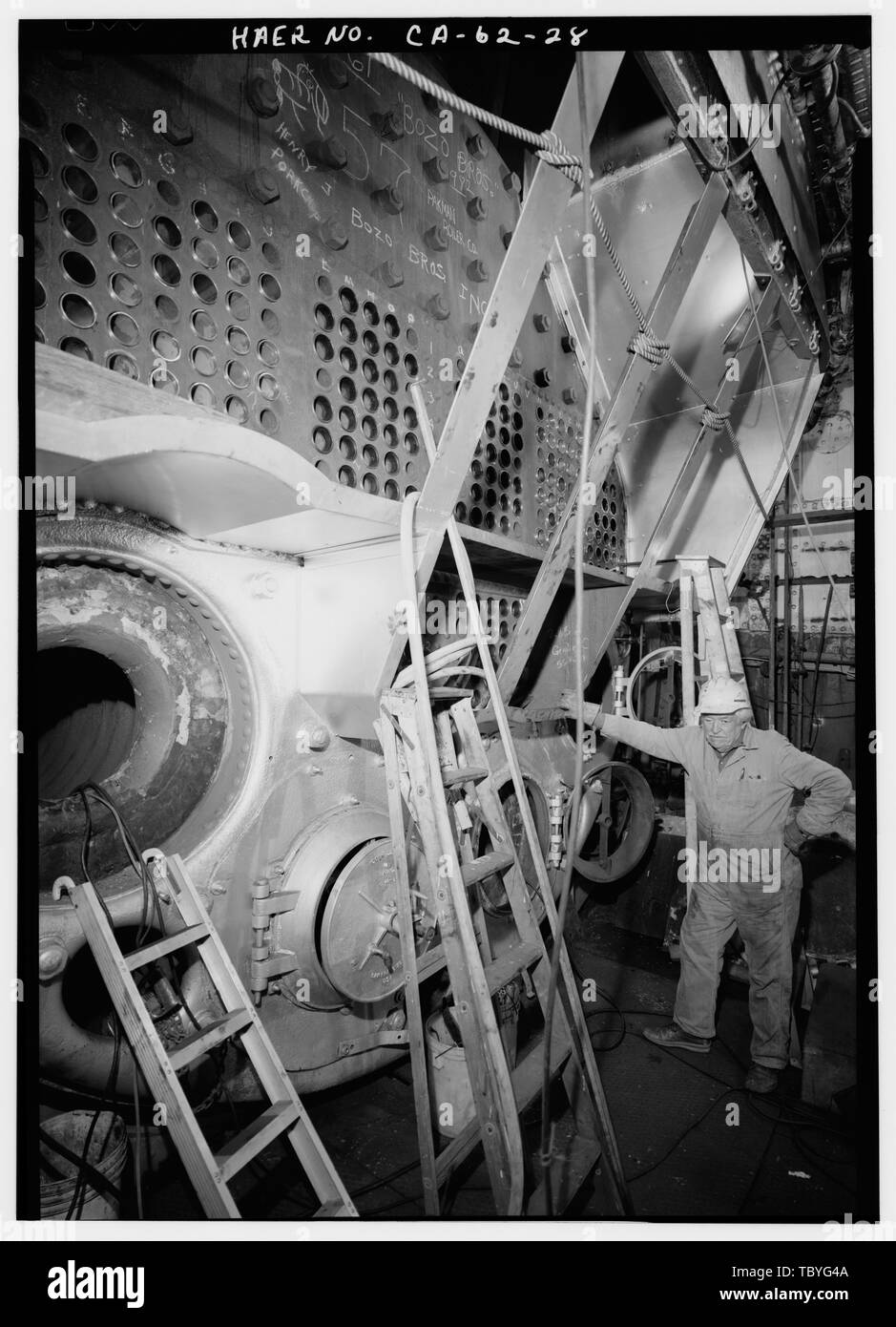 Machine toolroom, aft of upper engine room. Steam Tug HERCULES, Hyde ...
