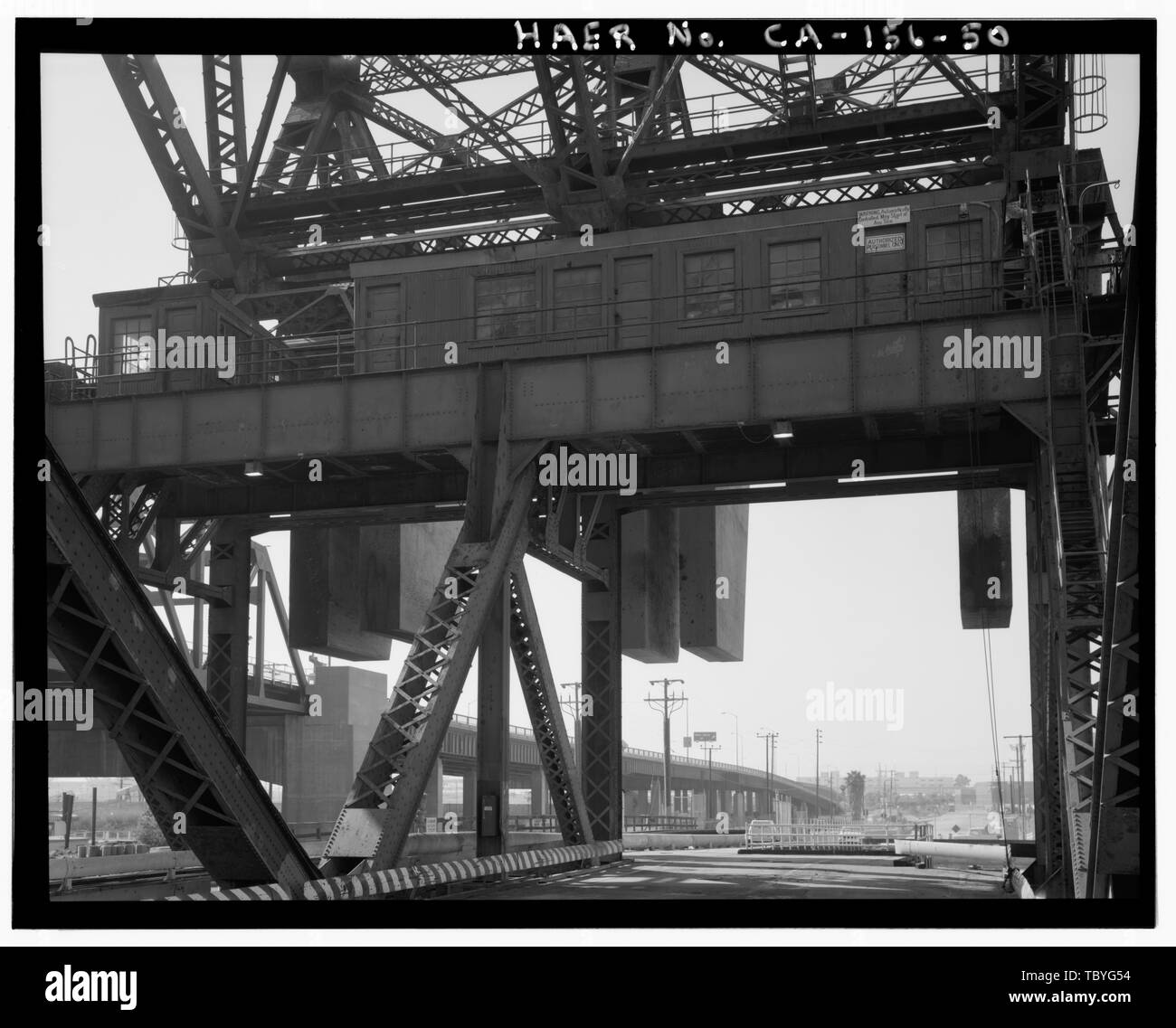 Machinery rooms on south tower. Facing south. Machinery rooms contain ...